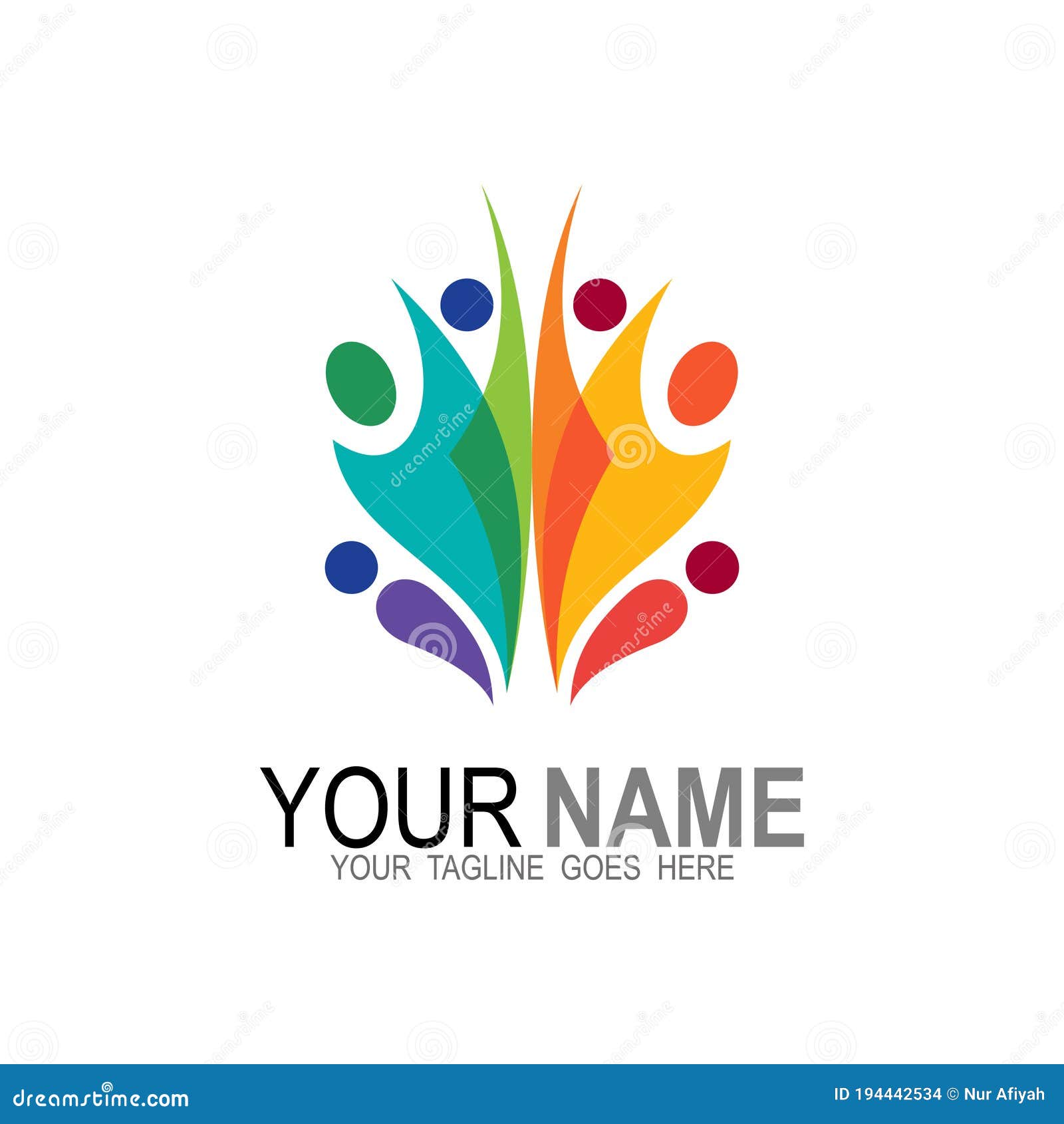 Community Logo or Social Gathering, Celebration Icon Stock Vector ...