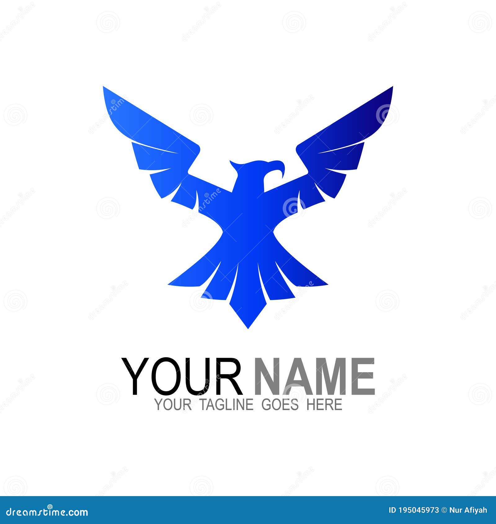 Bird Logo, Strength Symbol by Symbolizing an Eagle Stock Vector ...