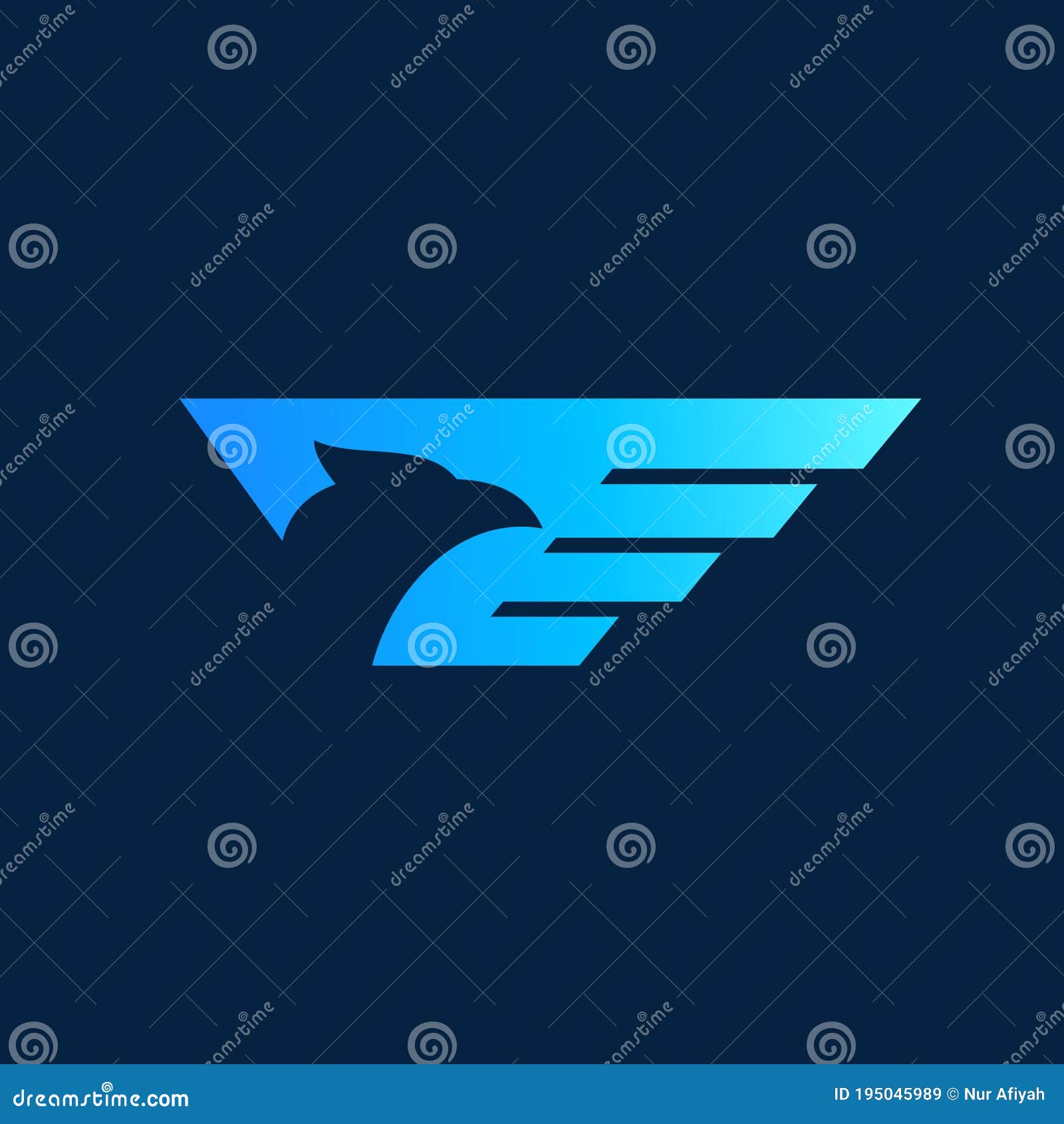 Eagle Logo , Eagle Logo Fly with Maximum Speed Stock Vector ...