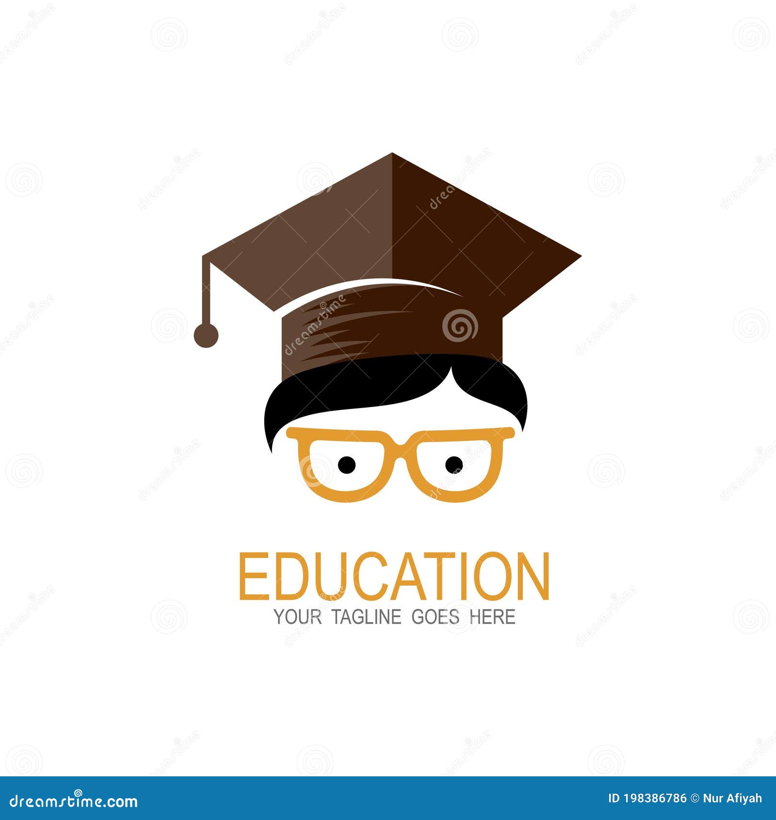 Education Template Logo for Library, School, Classmate Stock Vector ...