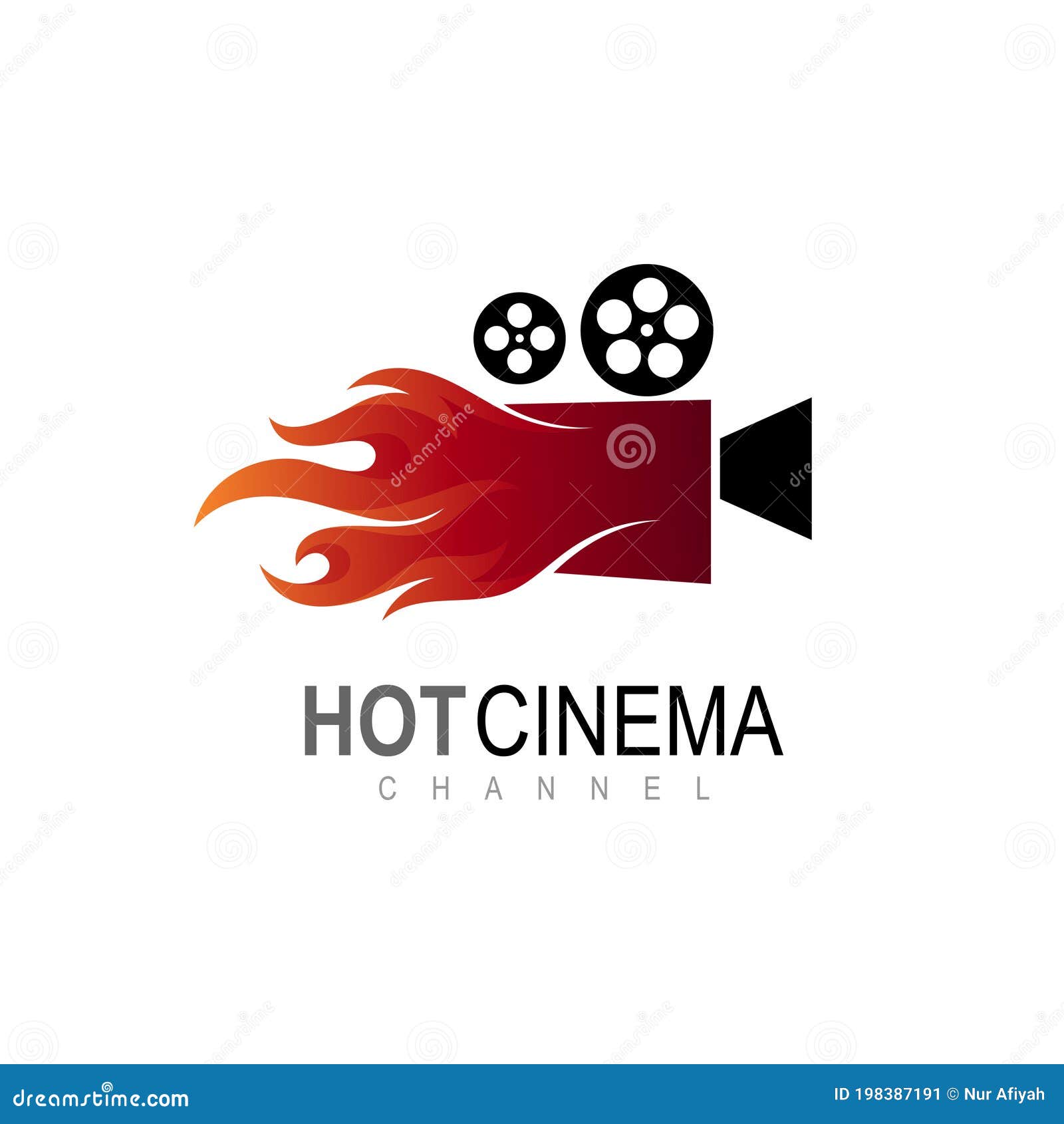 Hot Cinema Logo Symbol or Icon Template, Hot Movie Stock Vector ...