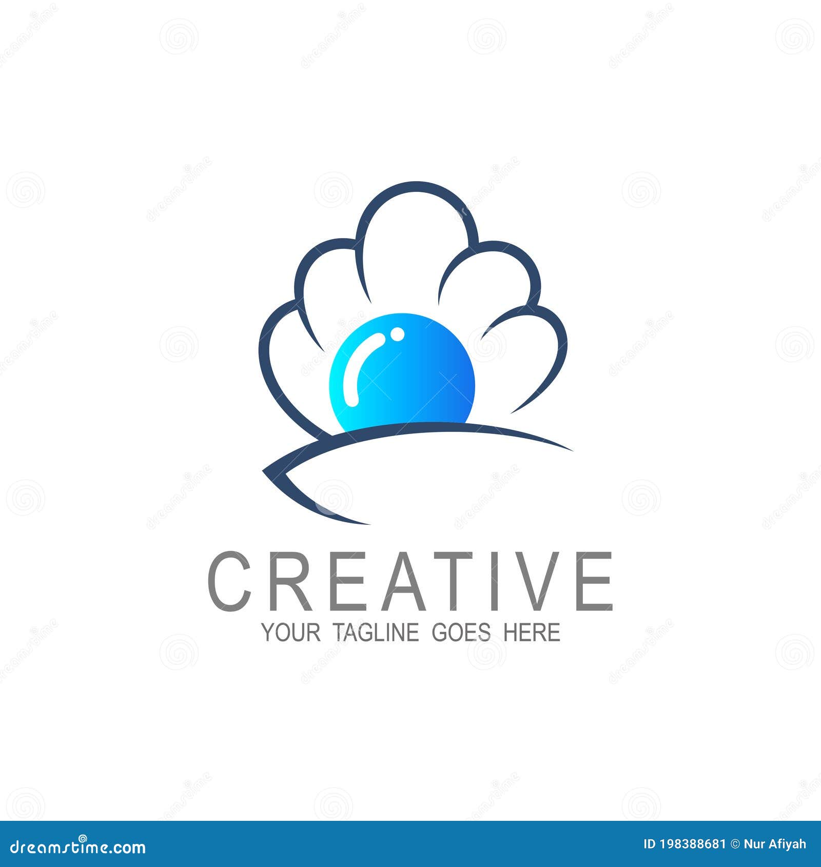 Pearl Oyster Logo, Underwater Life, Jewelry Icon Stock Vector ...