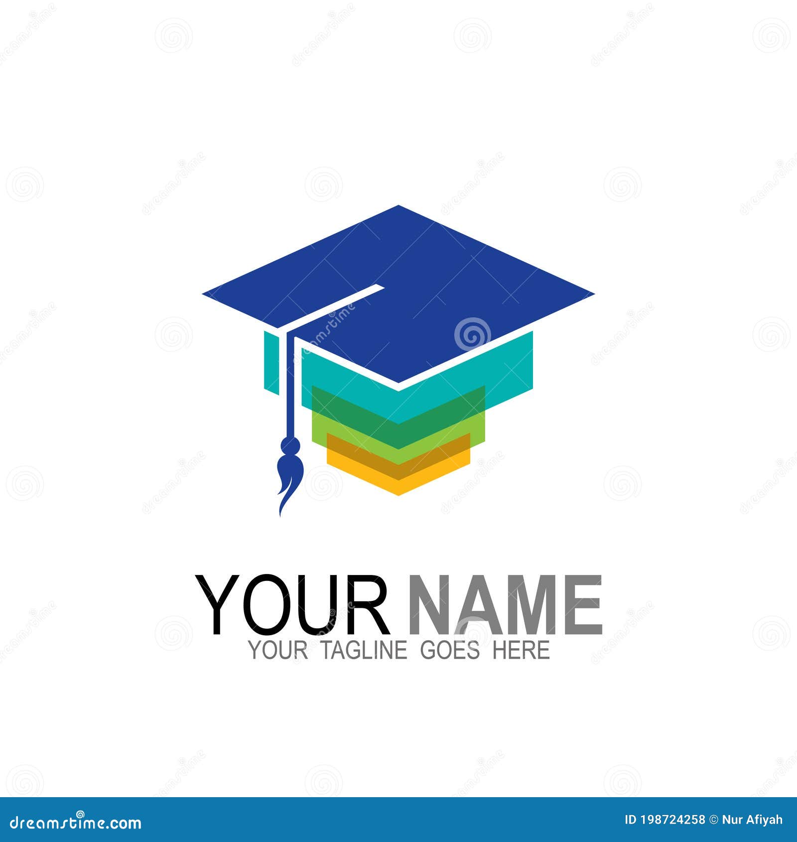 Graduation Logo Template Design Element, Student Icons Stock Vector ...