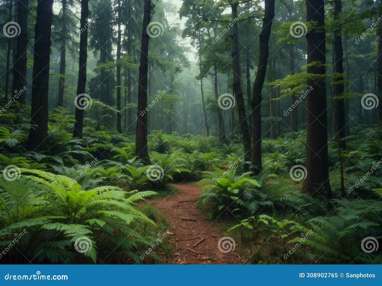 Enchanted Forest Trails: a Haven for Wanderlust Stock Image - Image of ...