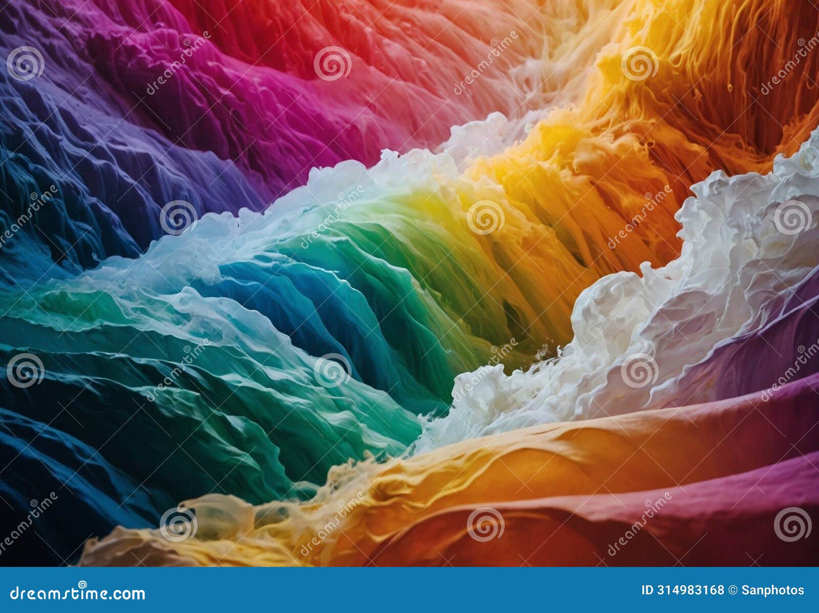 Colourful Background: Rainbow Spectrum with Wavy Texture Background ...