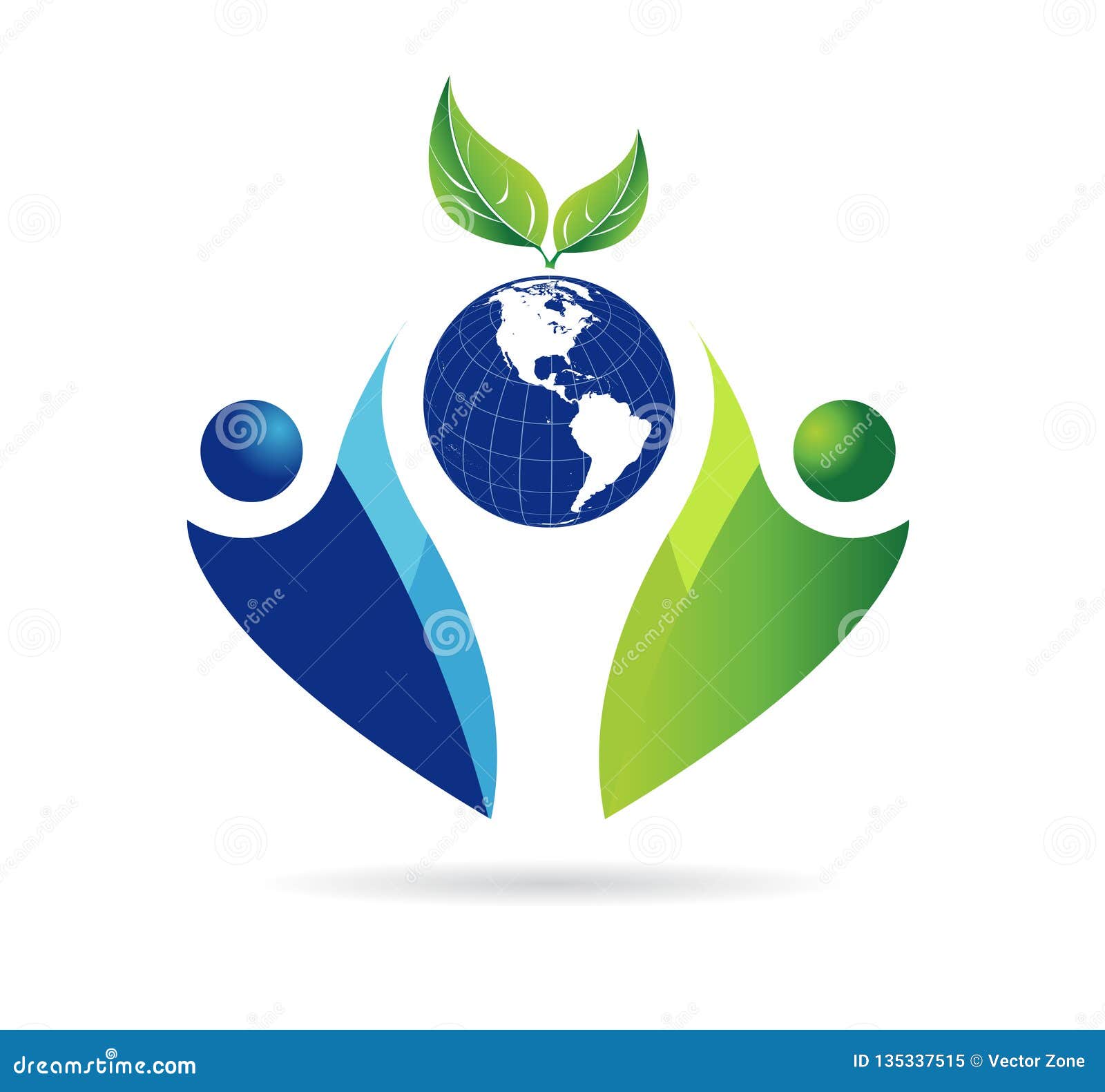 Cleaning the Earth and the Environment, Mother Nature, Eco Icon Vector ...