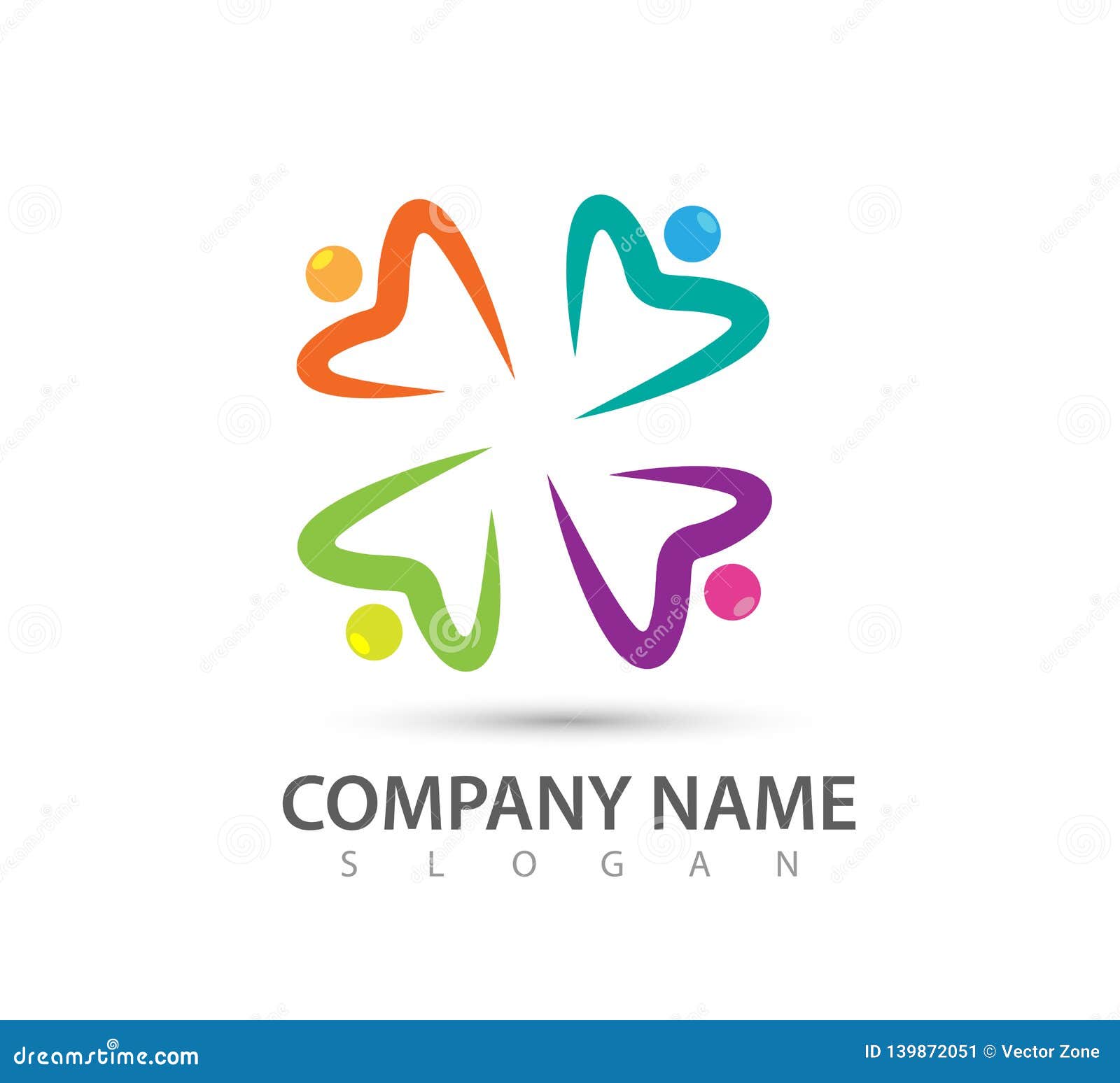 People in Circle Mind, Modern, People, Power, Reach, Stylized, Think ...