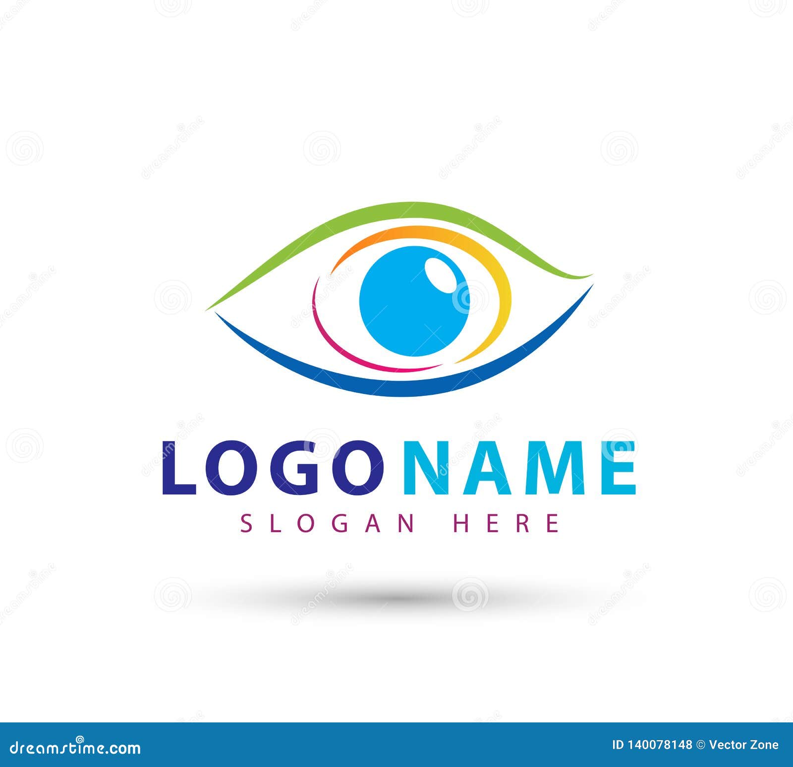 Eye Clinic Logo, Eye Future Vision Vector Logo Design Beauty Symbol ...