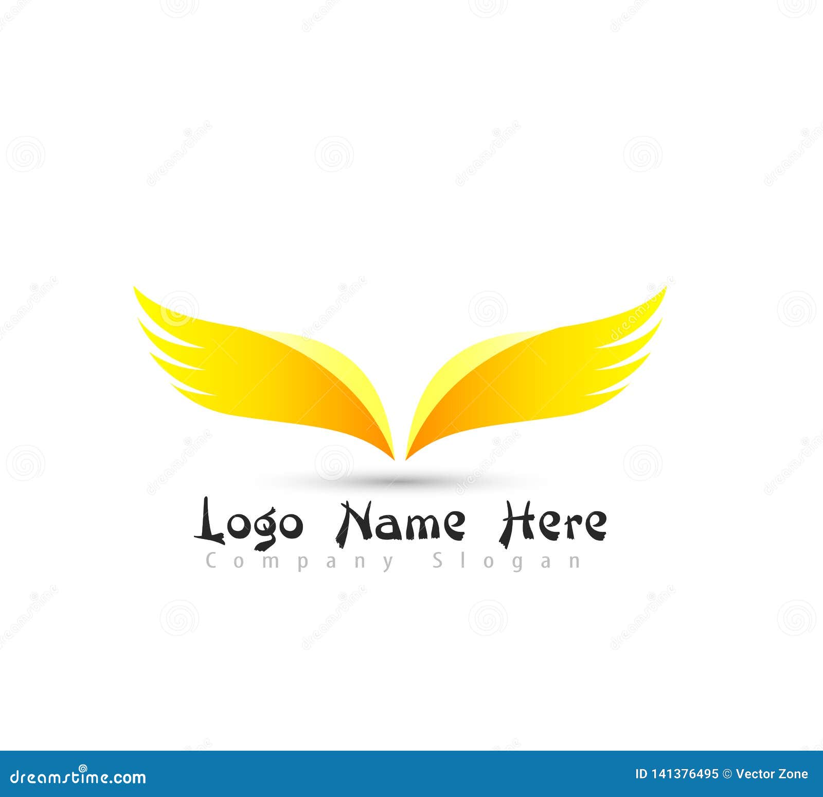 Wing Logo Template. Identity, Vector, Illustration. Stock Vector ...