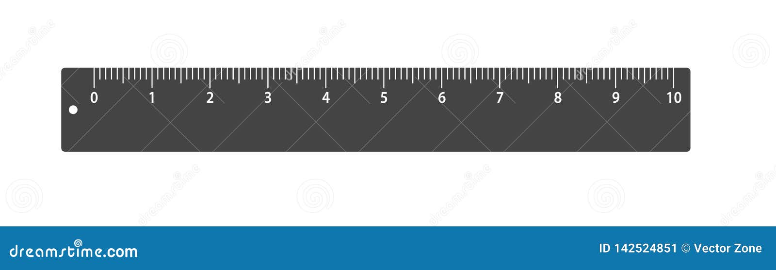 Vector Icon Ruler. New Trendy Metric System. School Measuring Lance ...