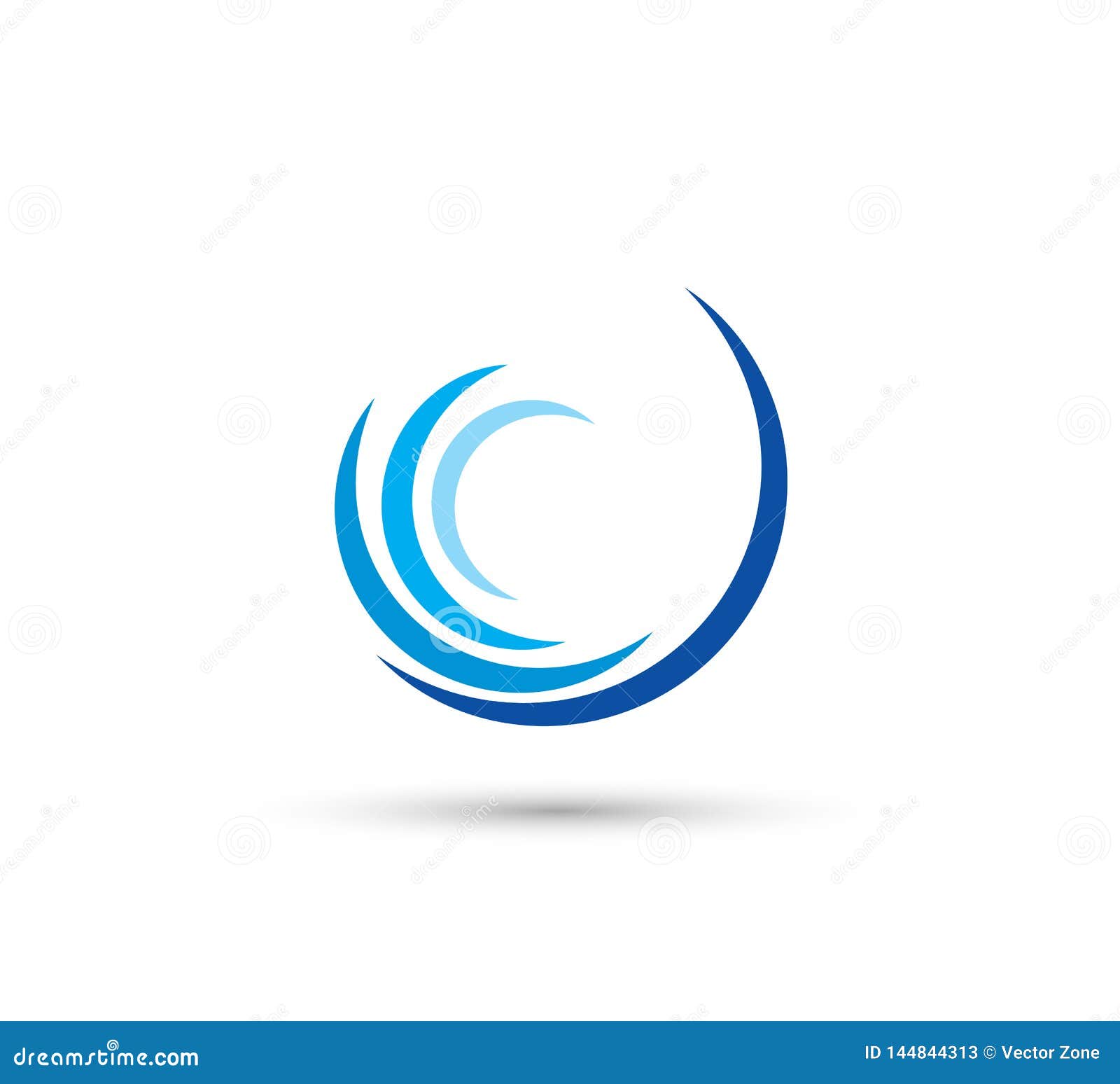 Swirl Wave Background Vector Illustration | CartoonDealer.com #14962936