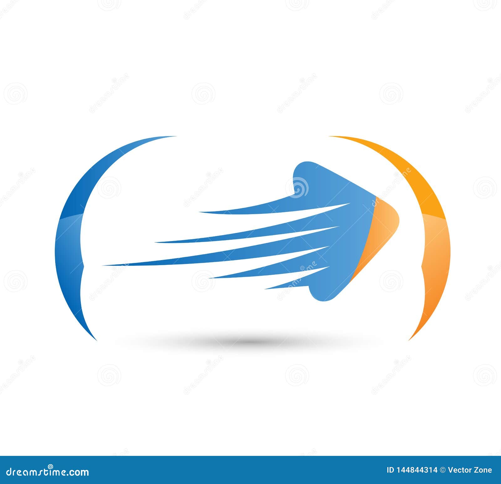 Arrow Abstract Speed Logo Vector Stock Vector - Illustration of ...