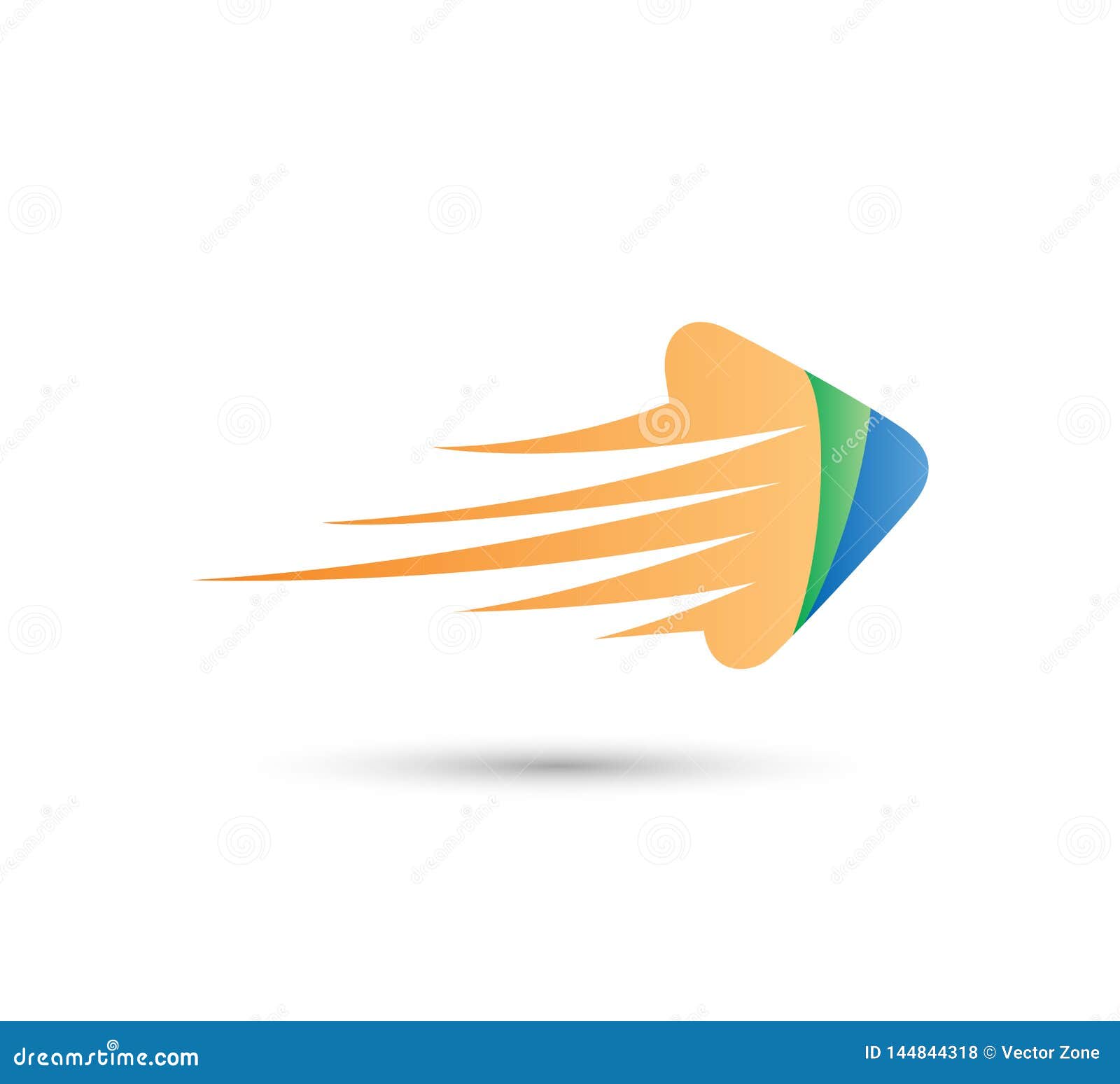 Arrow Abstract Speed Logo Vector Stock Vector - Illustration of ...
