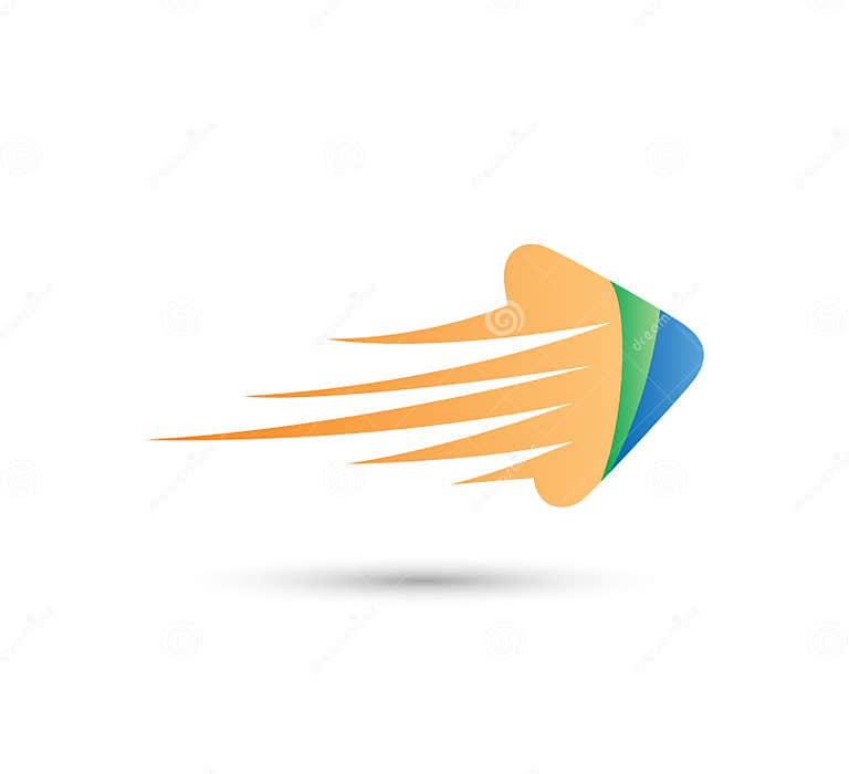 Arrow Abstract Speed Logo Vector Stock Vector - Illustration of ...