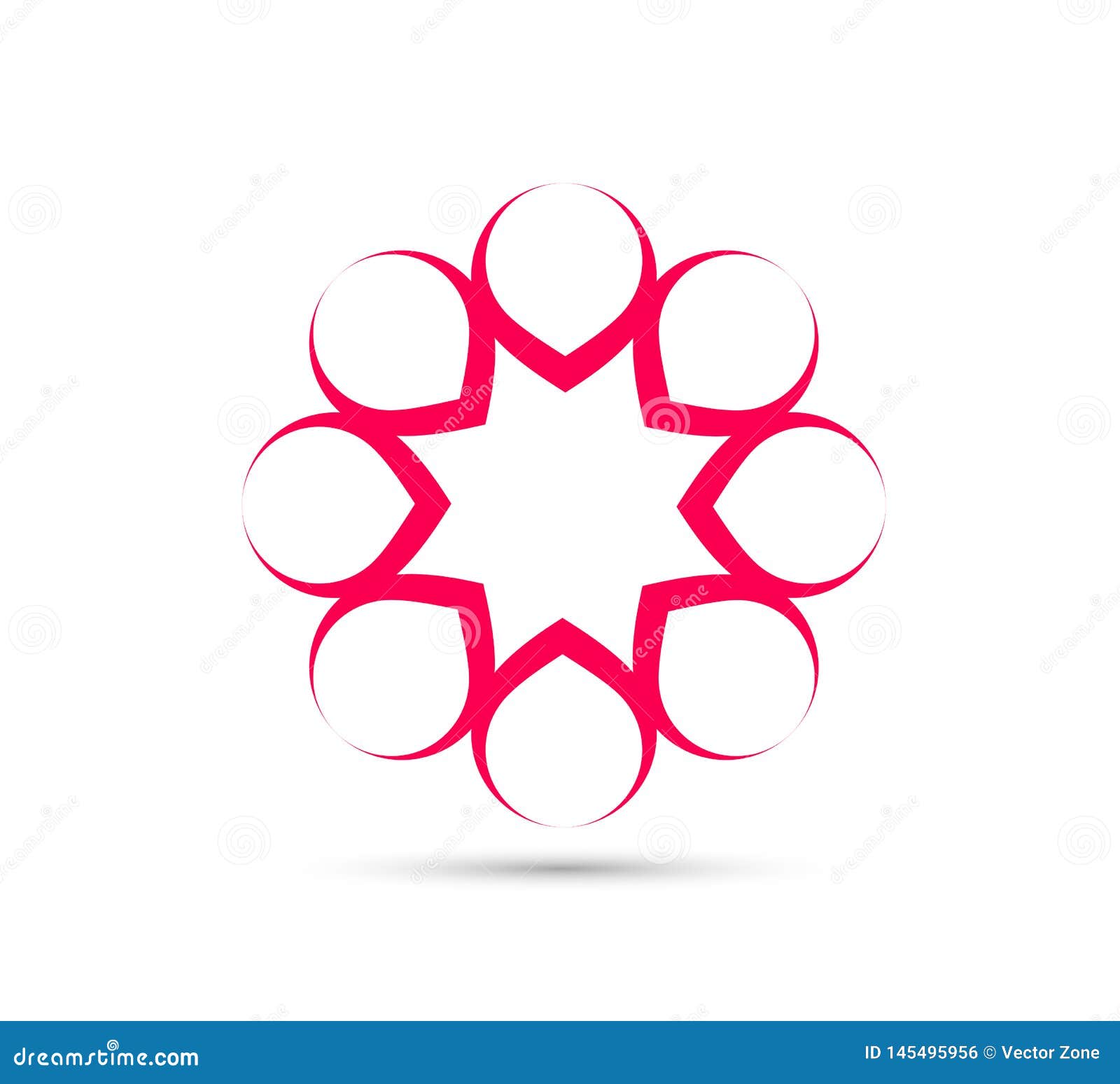 Abstract Flower Shape Logo Template, Sphere Vector Design. Stock Vector ...