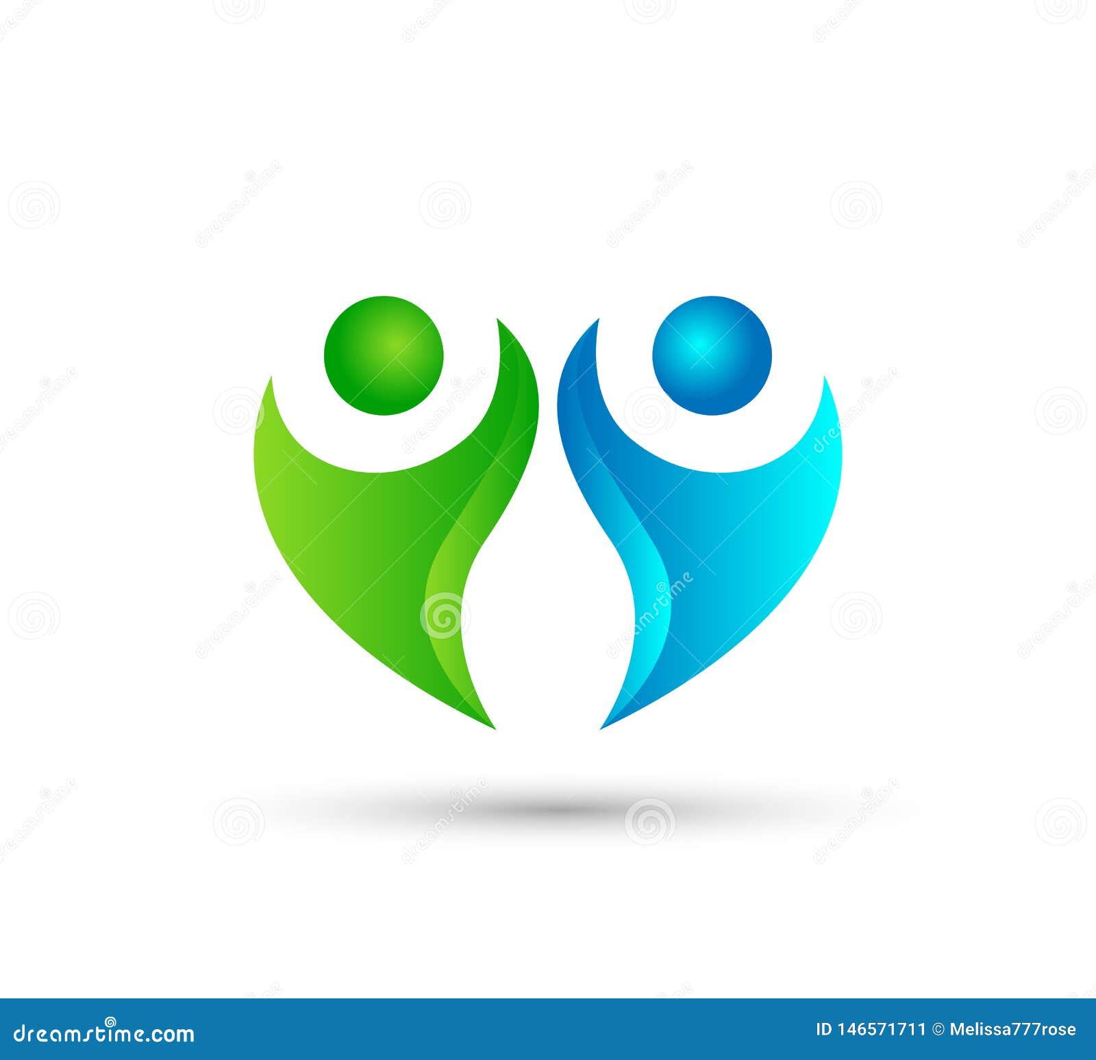 People Together Icon Logo Template. Stock Vector - Illustration of ...