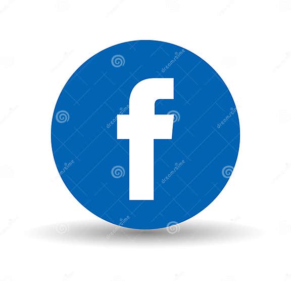 Facebook Social Media Logo in Circle Editorial Stock Photo ...