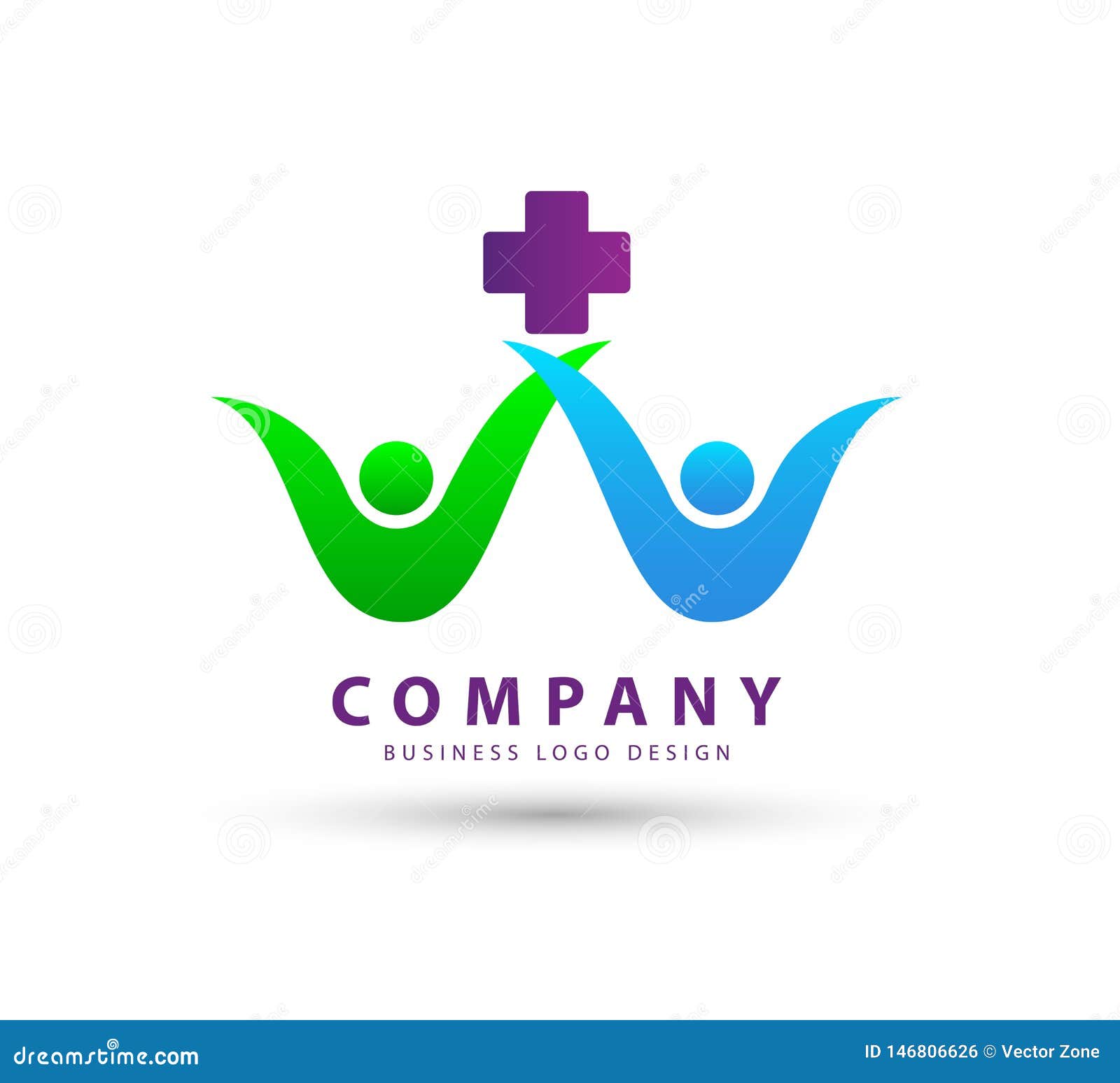 People Together with Healthcare Icon New Trendy Icon, Logo. Stock ...