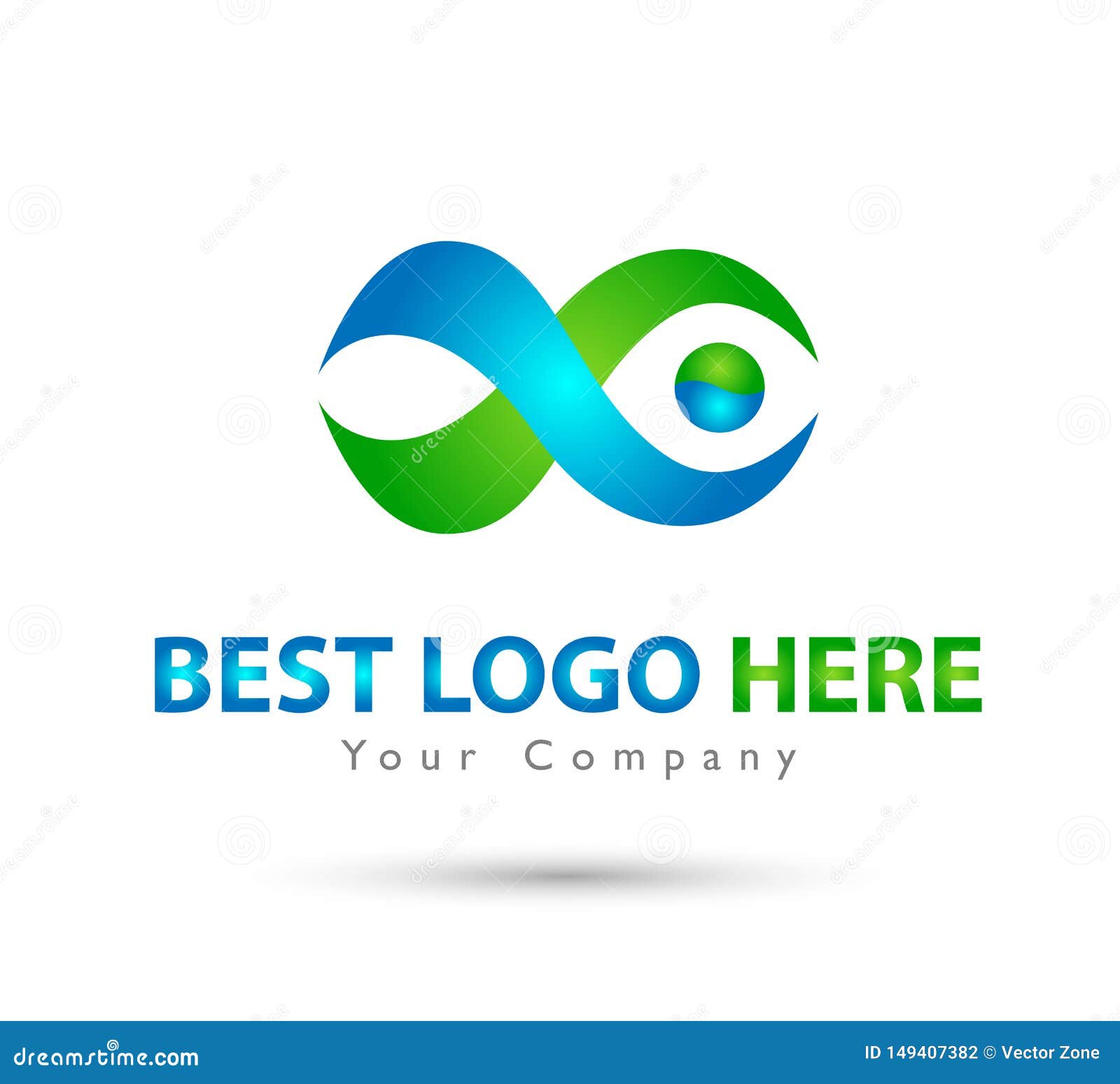 People Logo People Family Green Blue Logo Stock Vector - Illustration ...