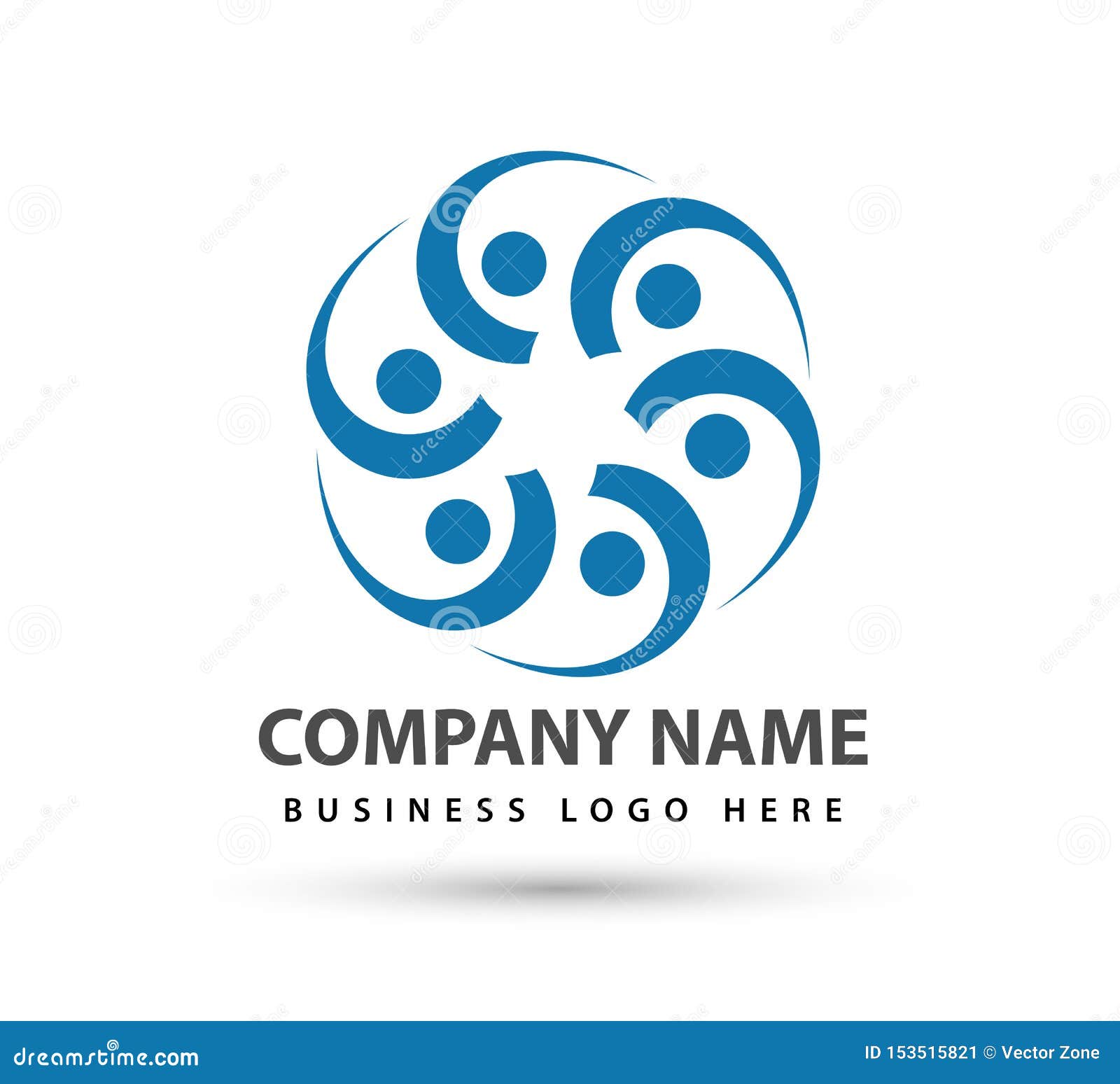 Teamwork Management People Group Together New Concept Logo. Stock ...