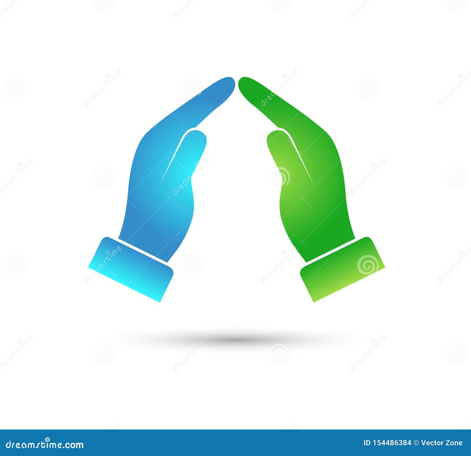 Hands Logo Children School Kids Icon, Branding Vector Stock Vector ...