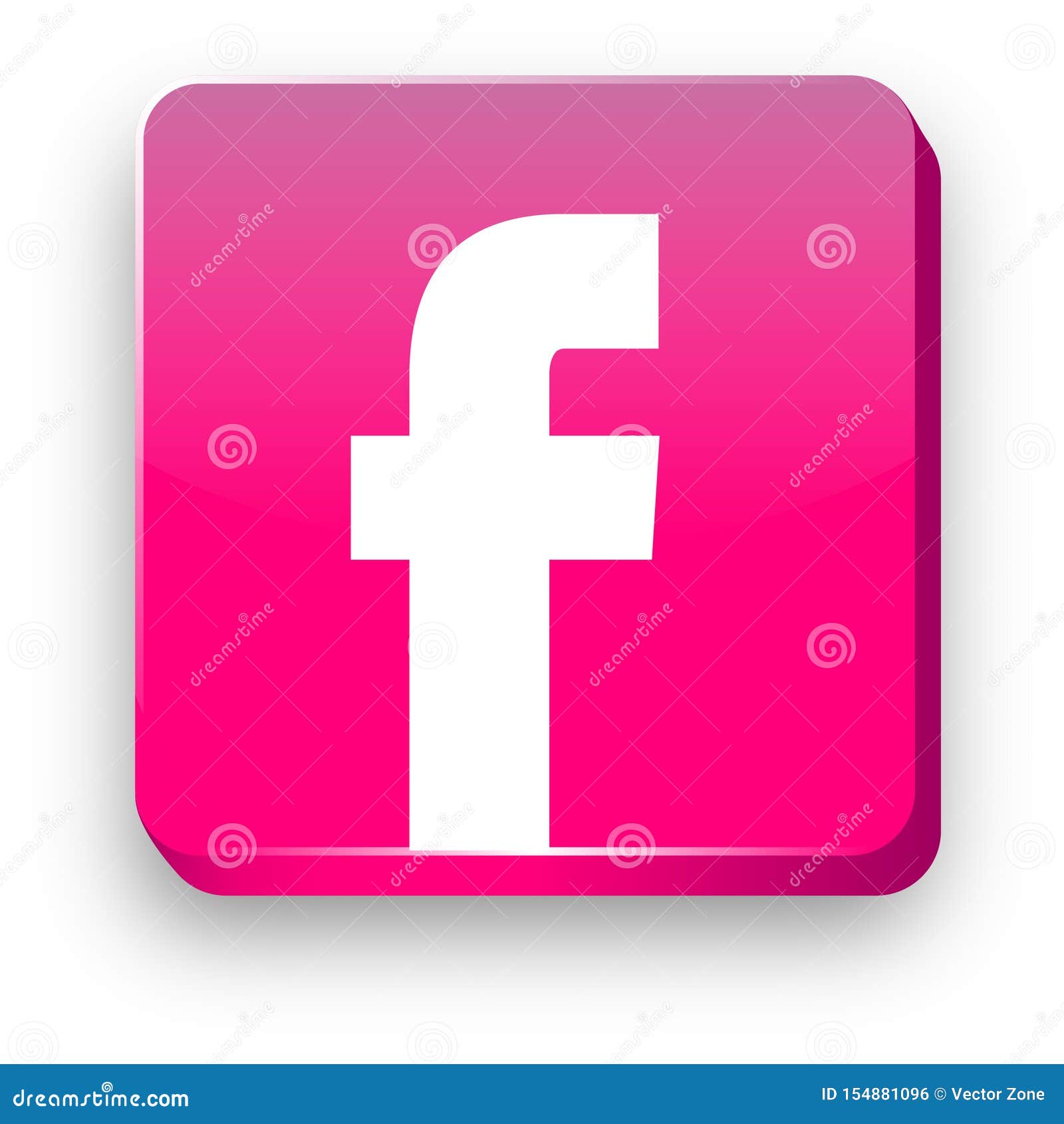 Pink Facebook Like Icon