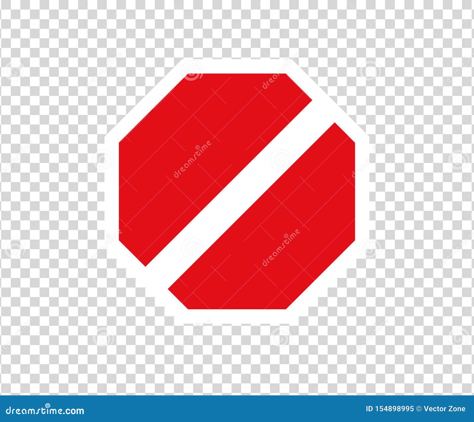Stop Line Road Sign With Hand Gesture. New Red Do Not Enter Traffic ...