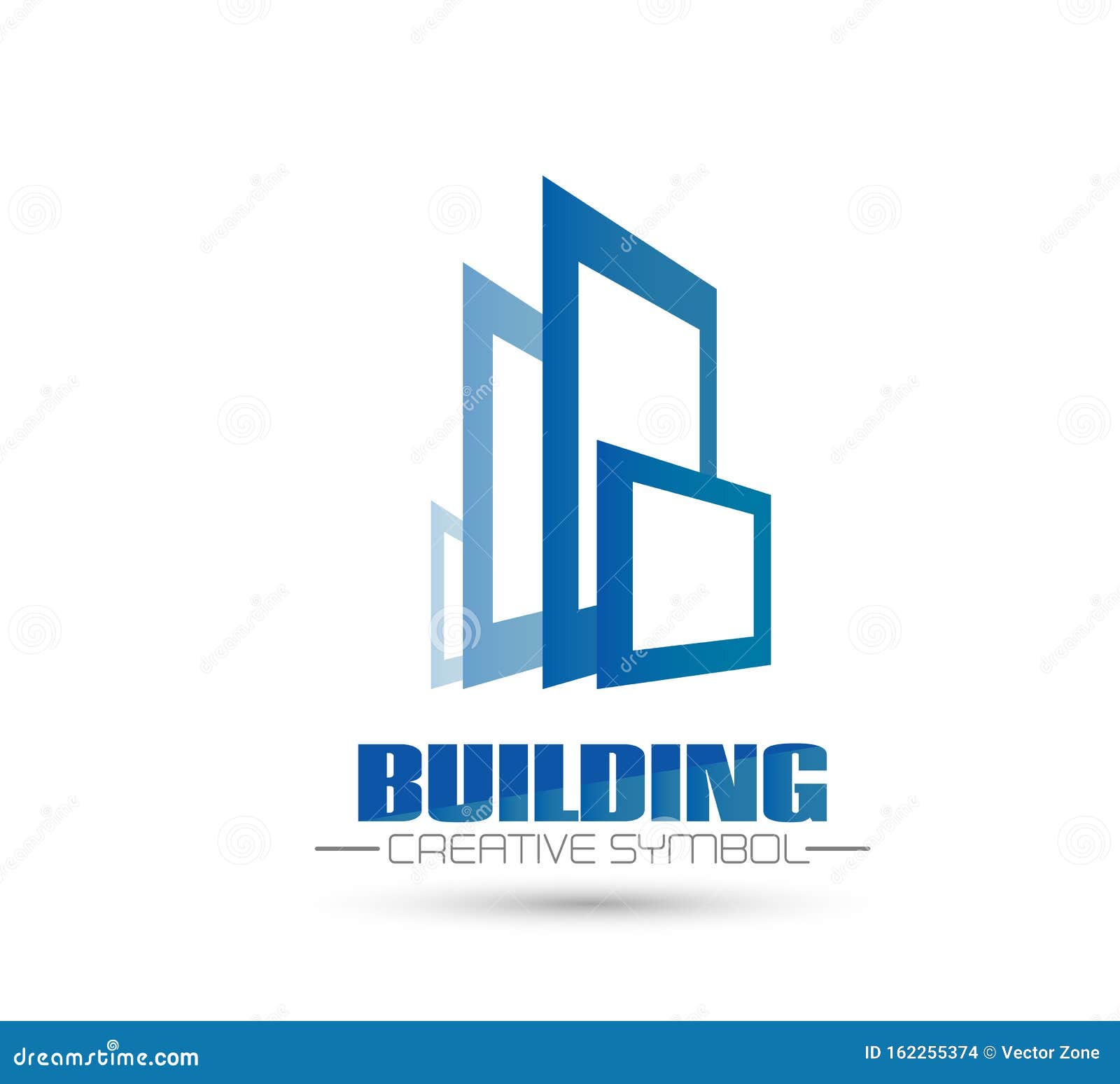 Office Building 3d Creative Symbol Concept. Modern Skyscraper, 3d ...