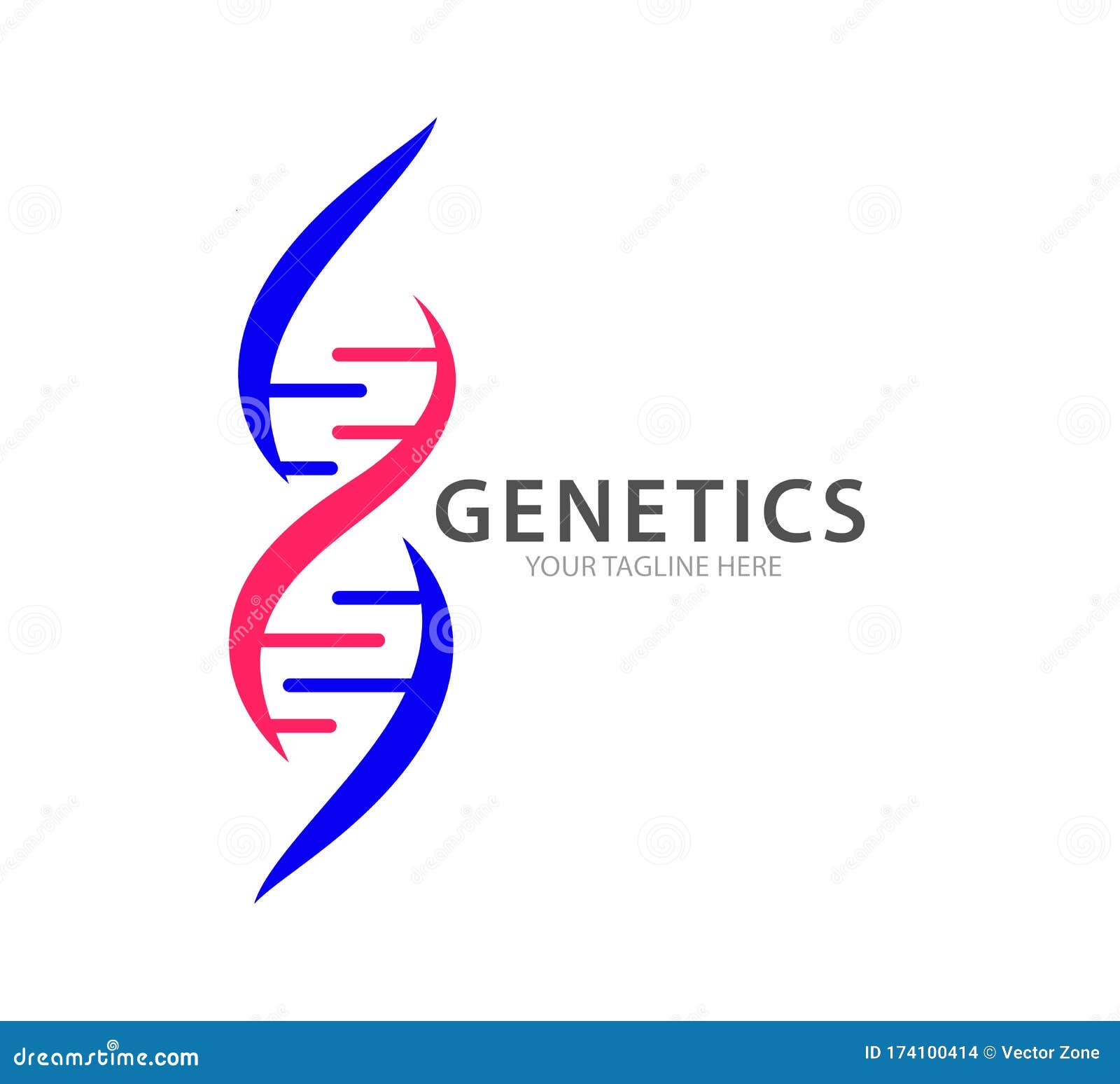 Logo Genetics Cartoon Vector | CartoonDealer.com #38705855