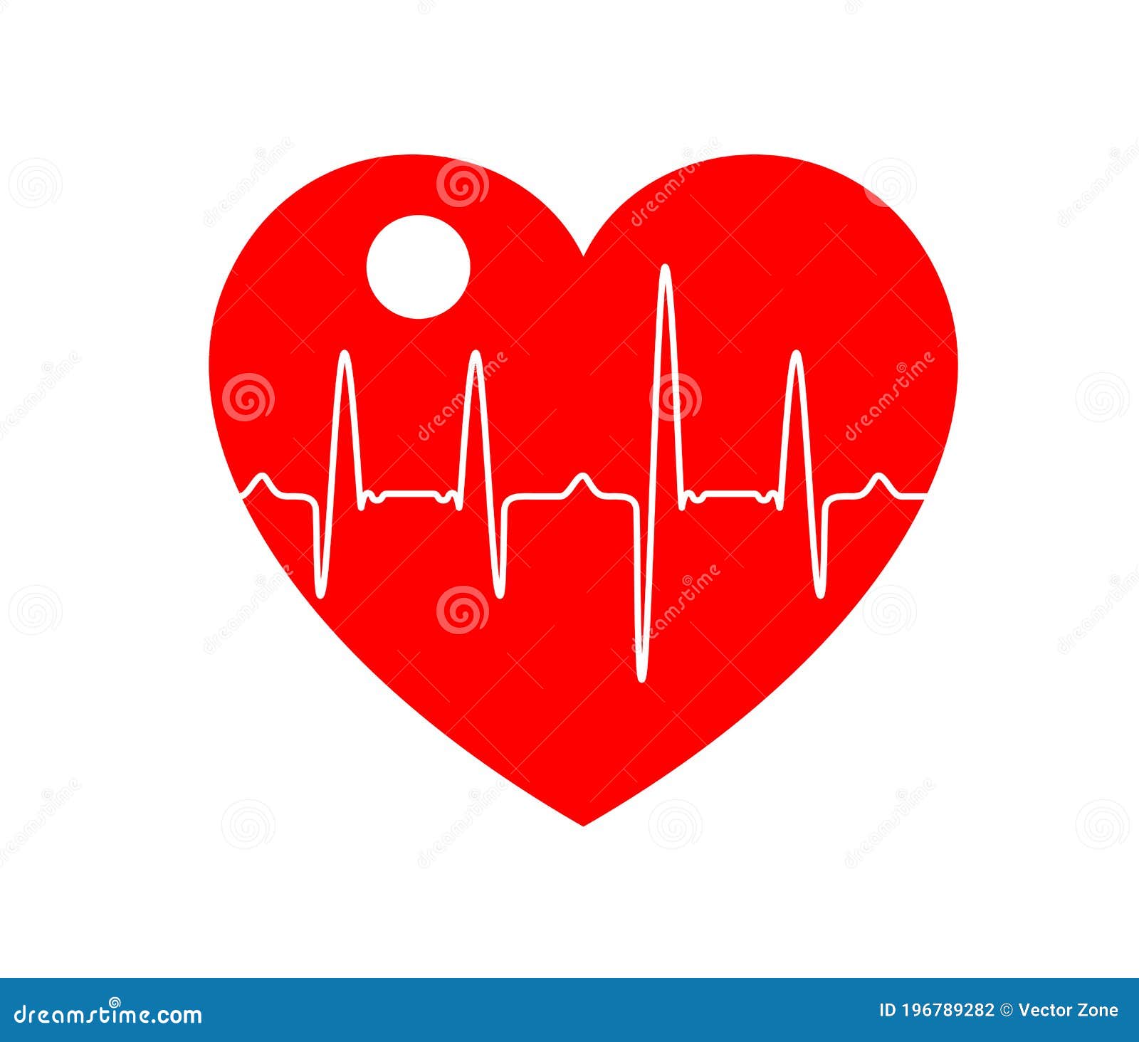 Heart Beat. Design, Heartbeat Vector, Heart with Hole Illustration ...