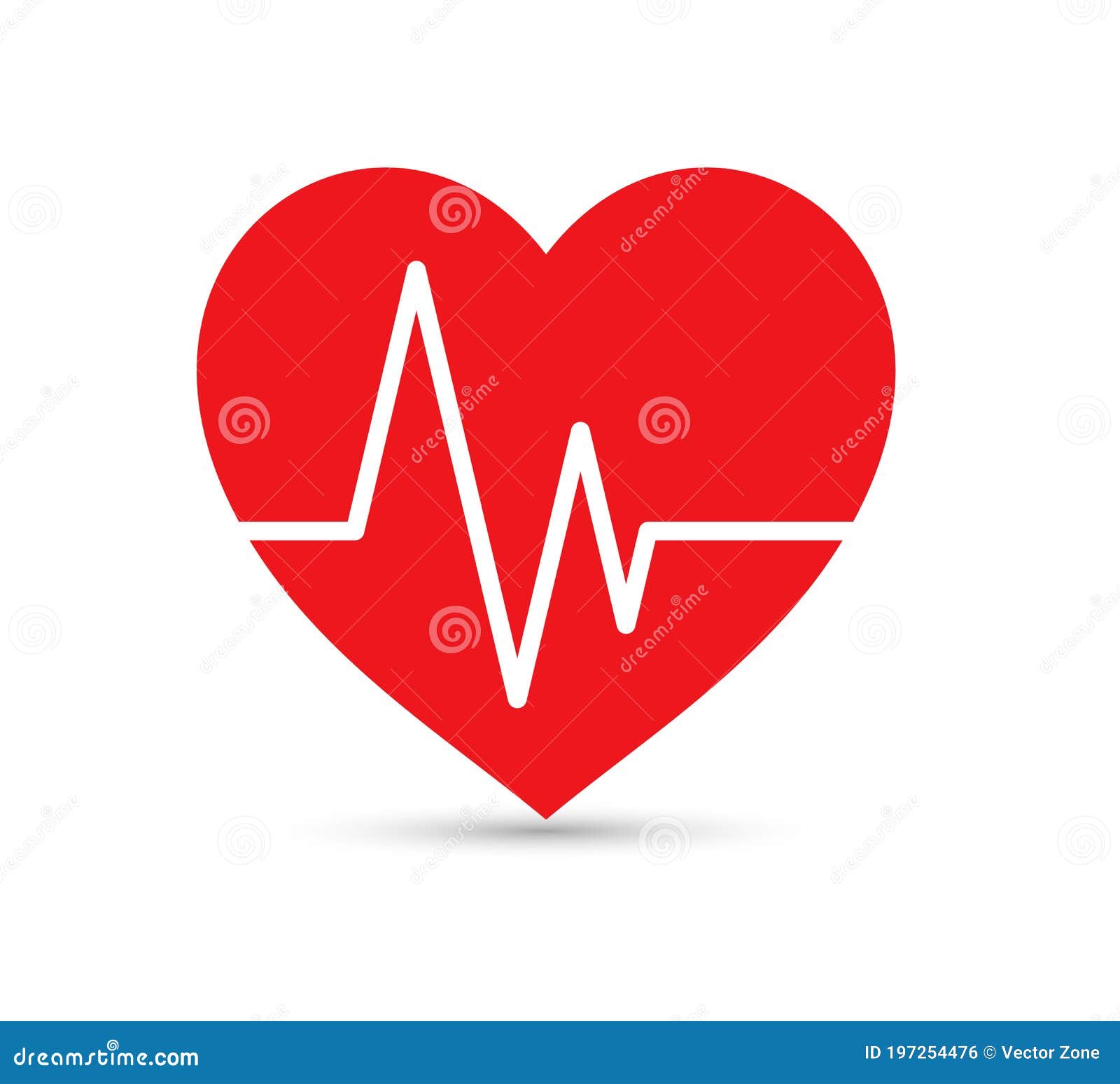Heart Beat Line Vector. Abstract, Heartbeat. Stock Vector ...
