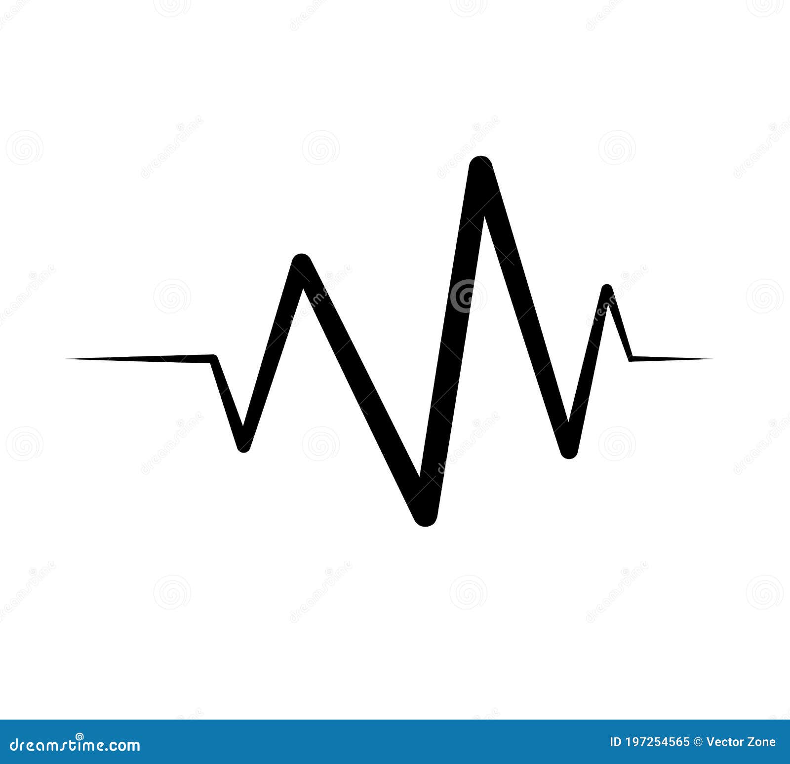 Heart Beat Line Vector. Abstract, Heartbeat. Stock Vector ...