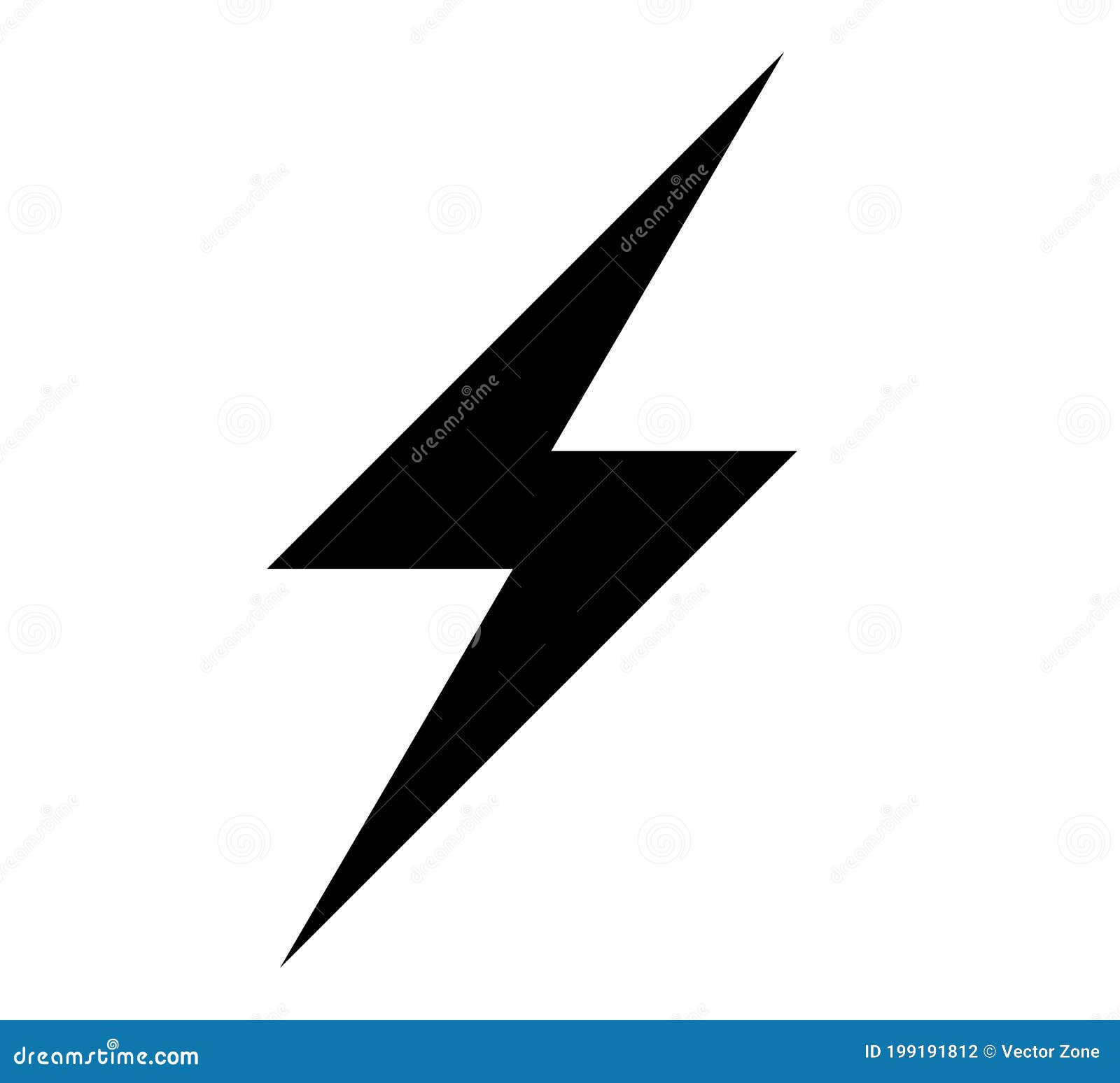 Power Lightning Logo Vector Icon. Vector Thunder Bolt Symbol. Stock Vector - Illustration of ...