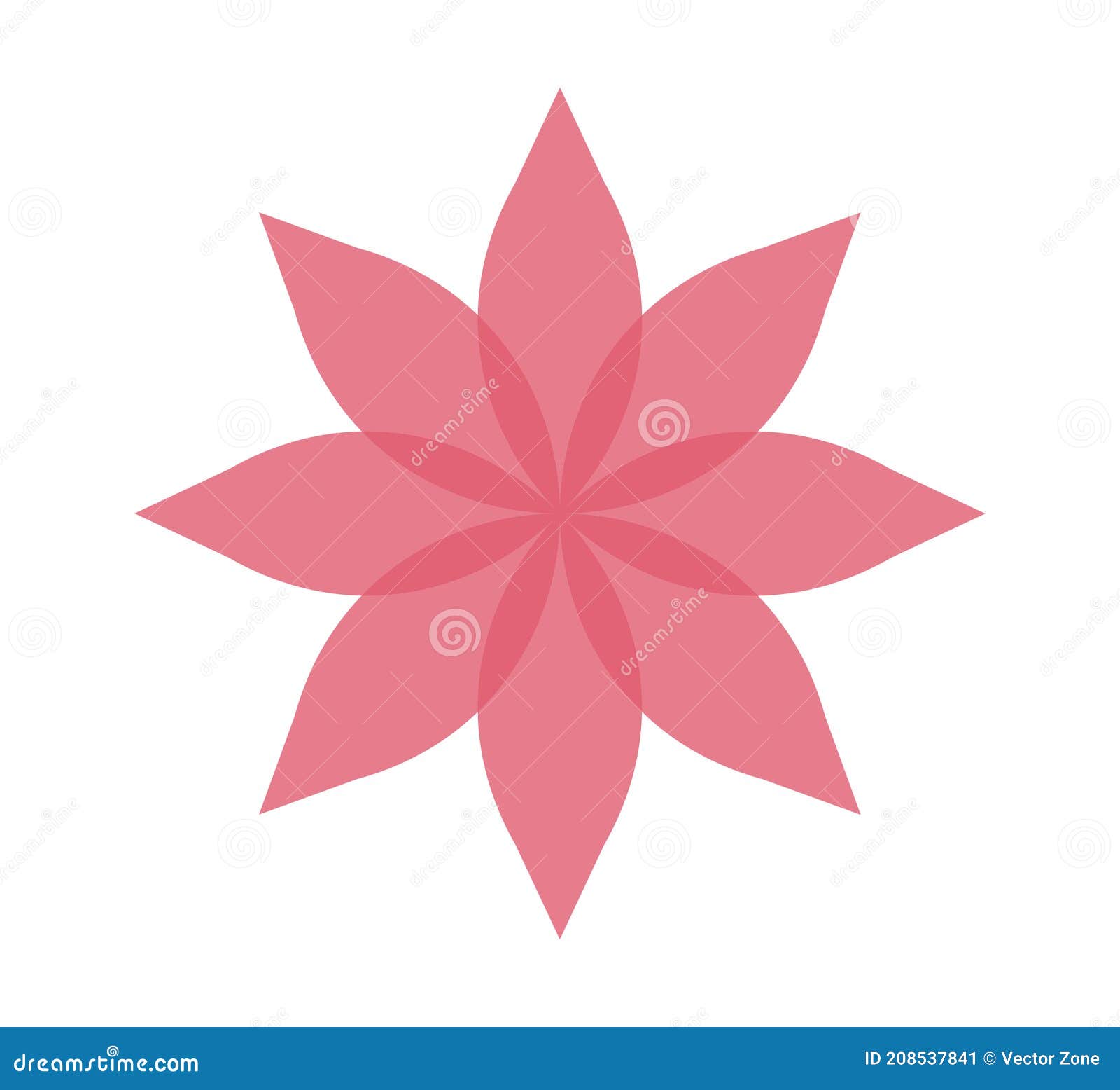 Star Flower Logo stock vector. Illustration of icon - 208537841