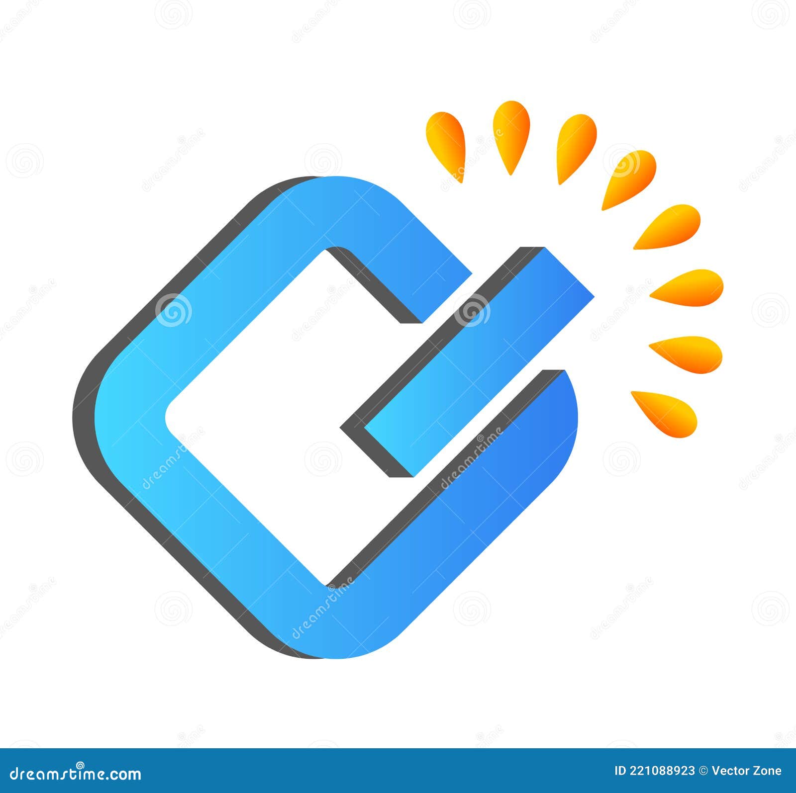 Square Line Logo. Power Switch Icon. Stock Vector - Illustration of ...