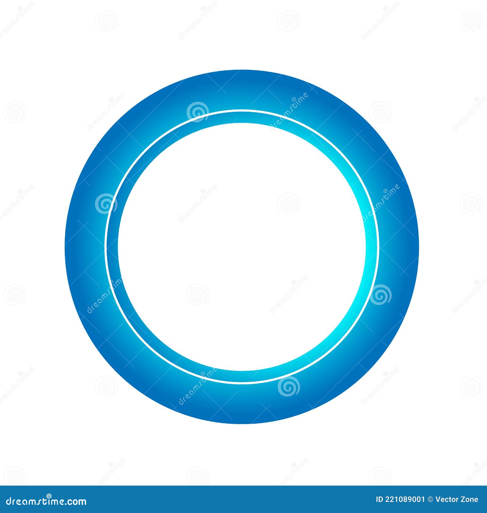 Abstract blue circle. stock vector. Illustration of color - 221089001