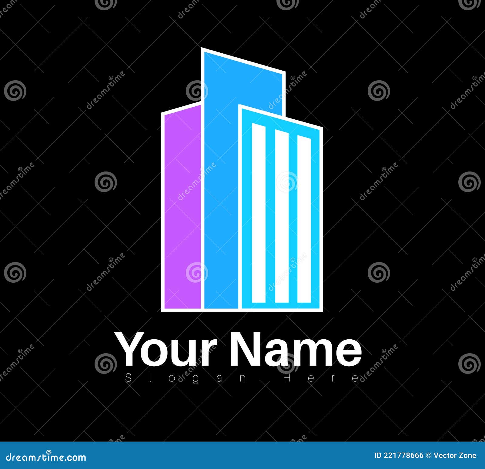 Building Hotel Company Logo Business Vector Design Template. Stock ...
