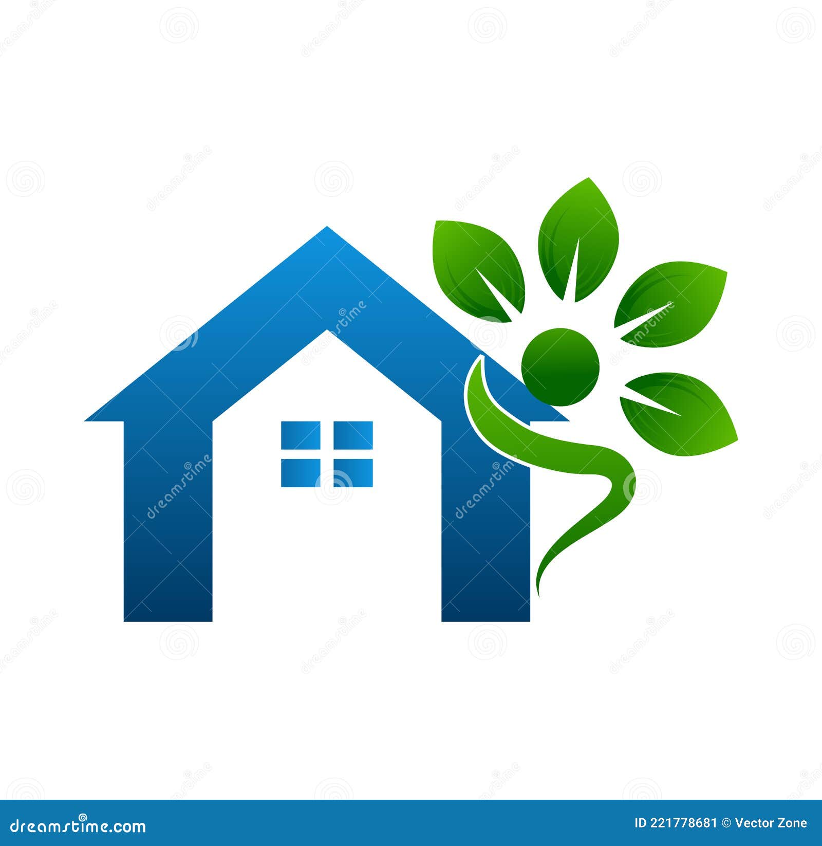 Home Building Logo Eco Environment Vector Design Template. Stock Vector ...