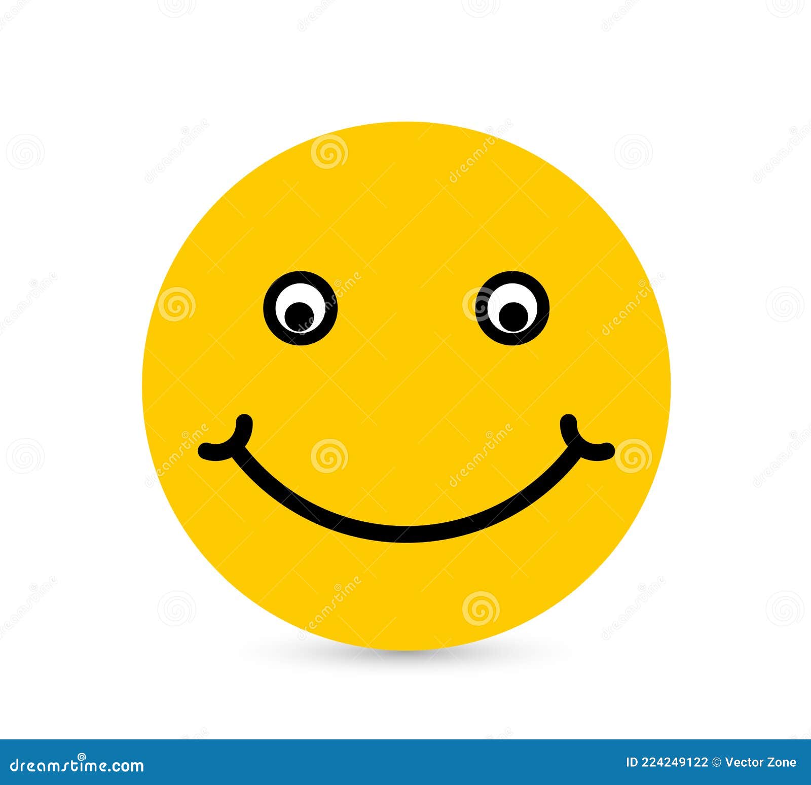 Happy Yummy Smile Face, Tongue Licking Delicious Tasty Food, Vector ...