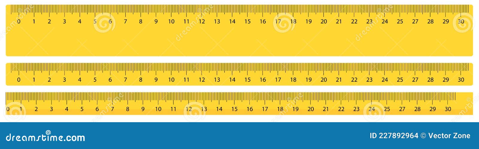 School Plastic Measuring Ruler Vector Illustration | CartoonDealer.com ...