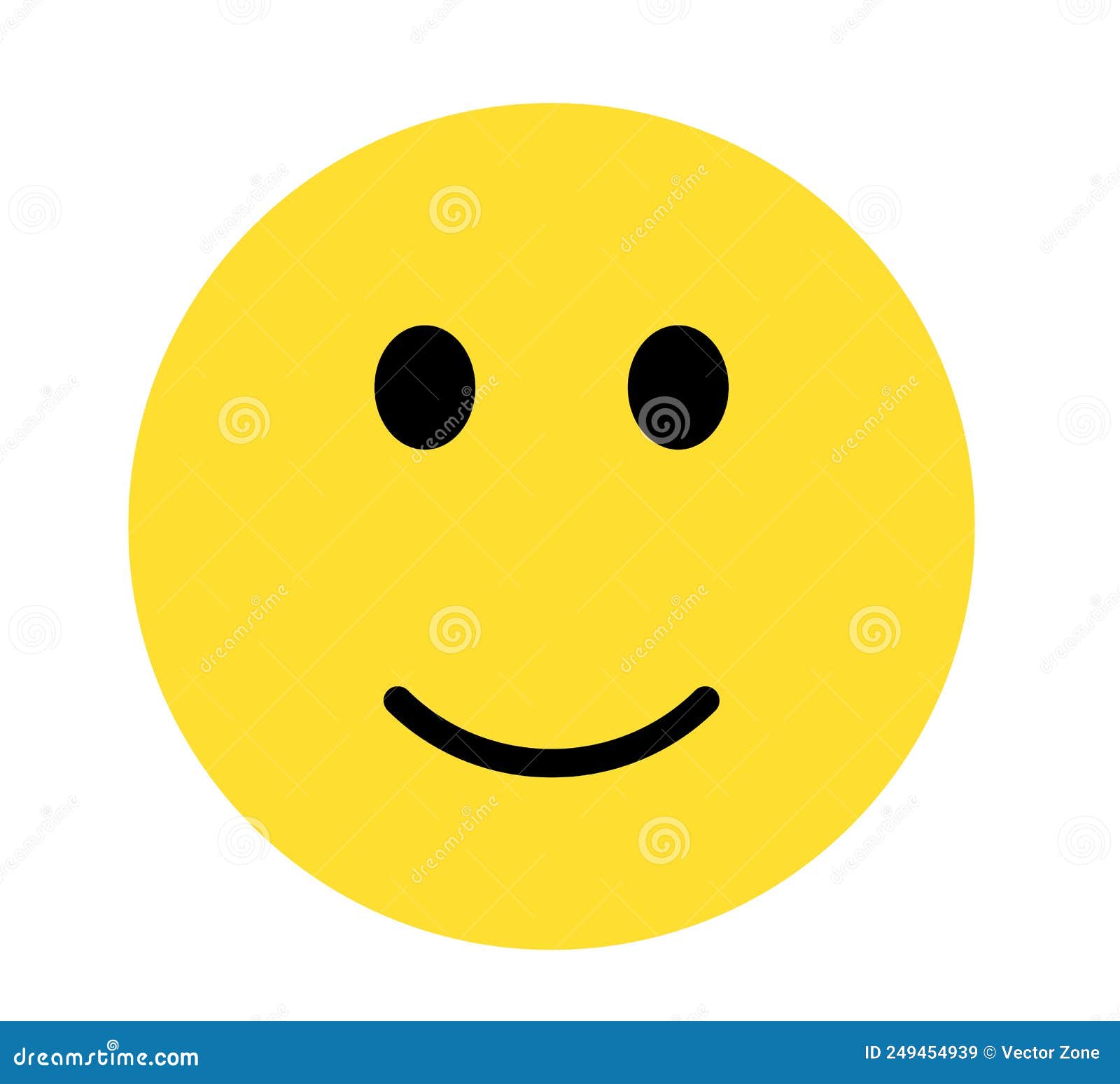 Smiley Yellow Face Emoji On White Background Cartoon Vector ...