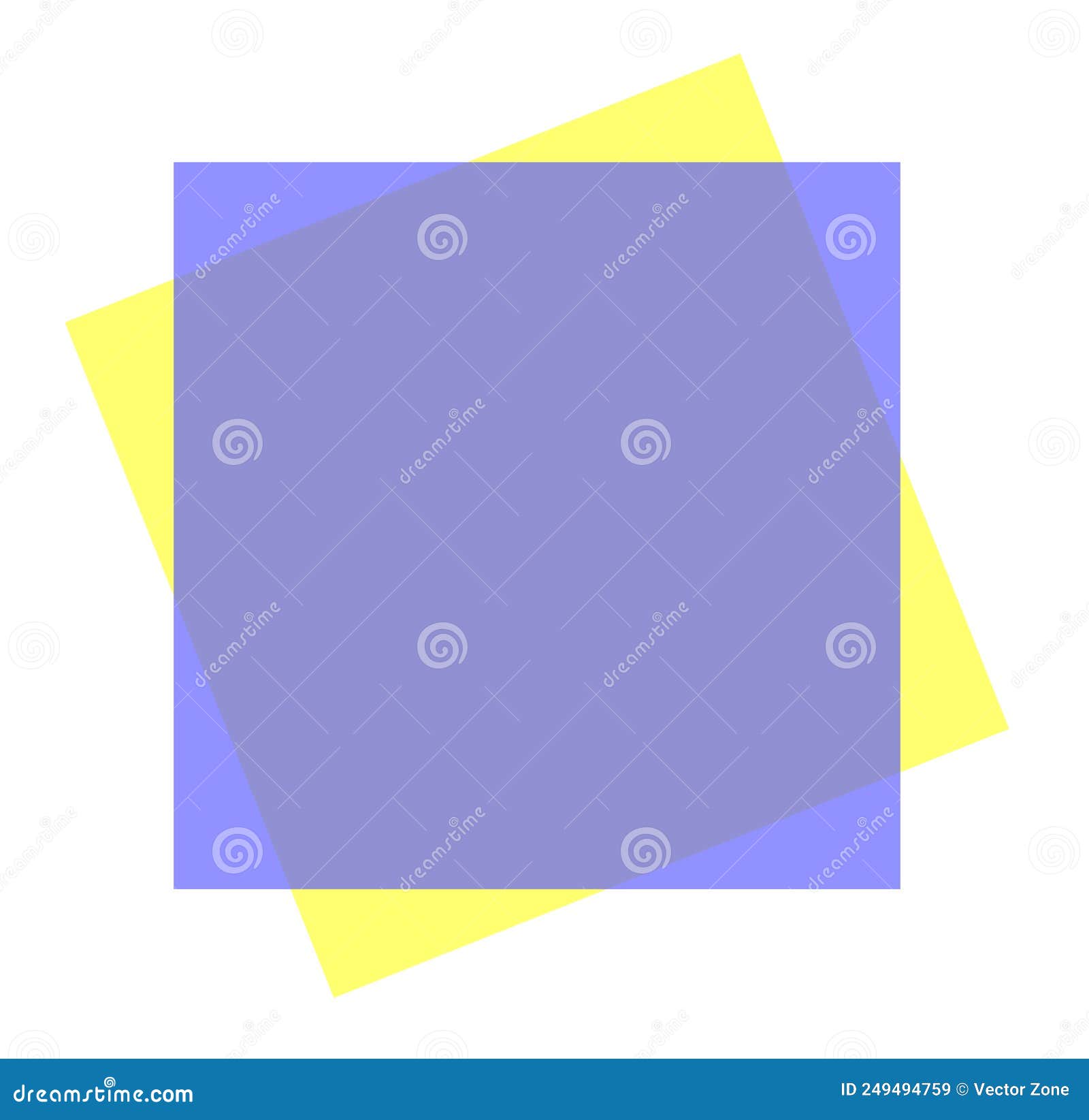 Square Box Shape Vector Illustartion Stock Vector - Illustration of ...