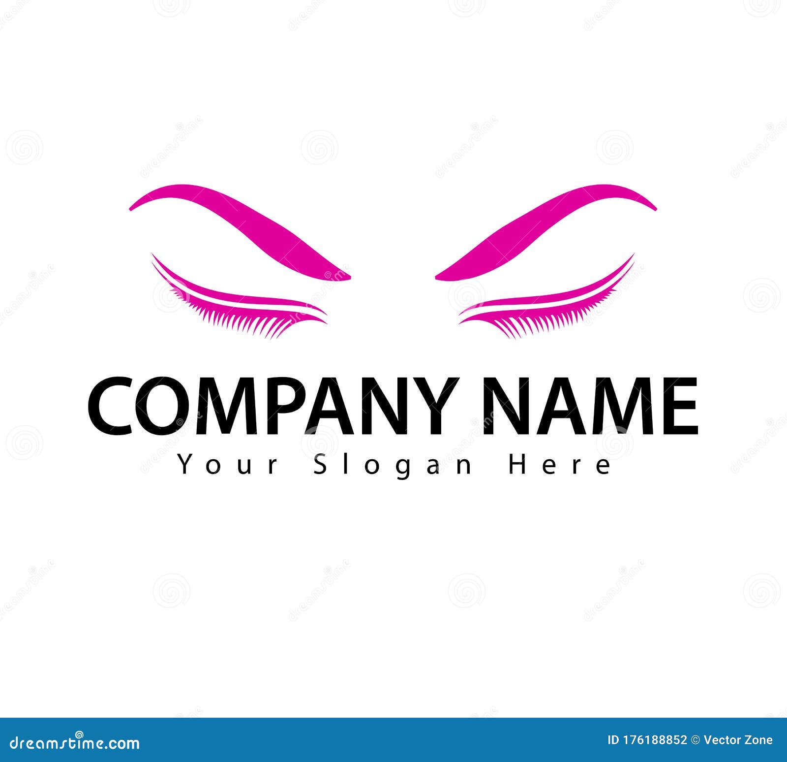Eyelashes Vector Symbol. Eyelash Logo for Your Company Stock Vector ...