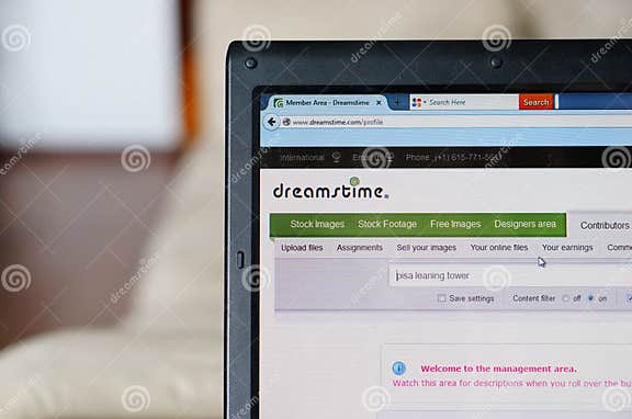 Dreamstime website editorial stock photo. Image of agency - 43991573