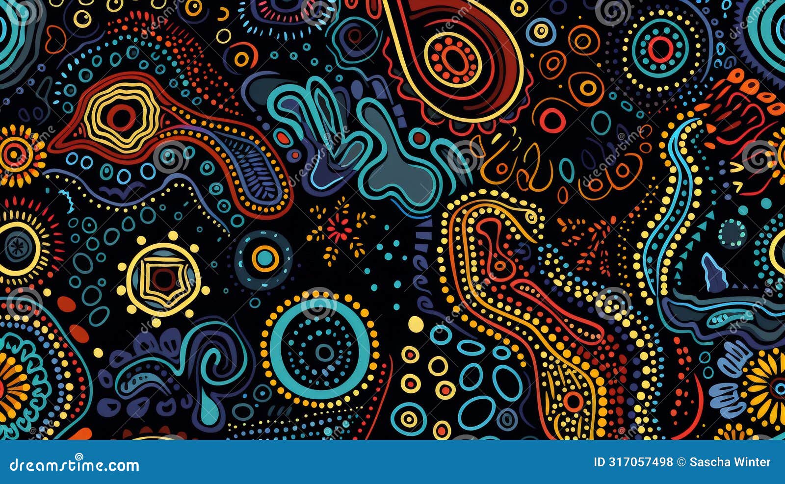 Dreamtime Patterns: an Ethereal Display Stock Photo - Image of ...