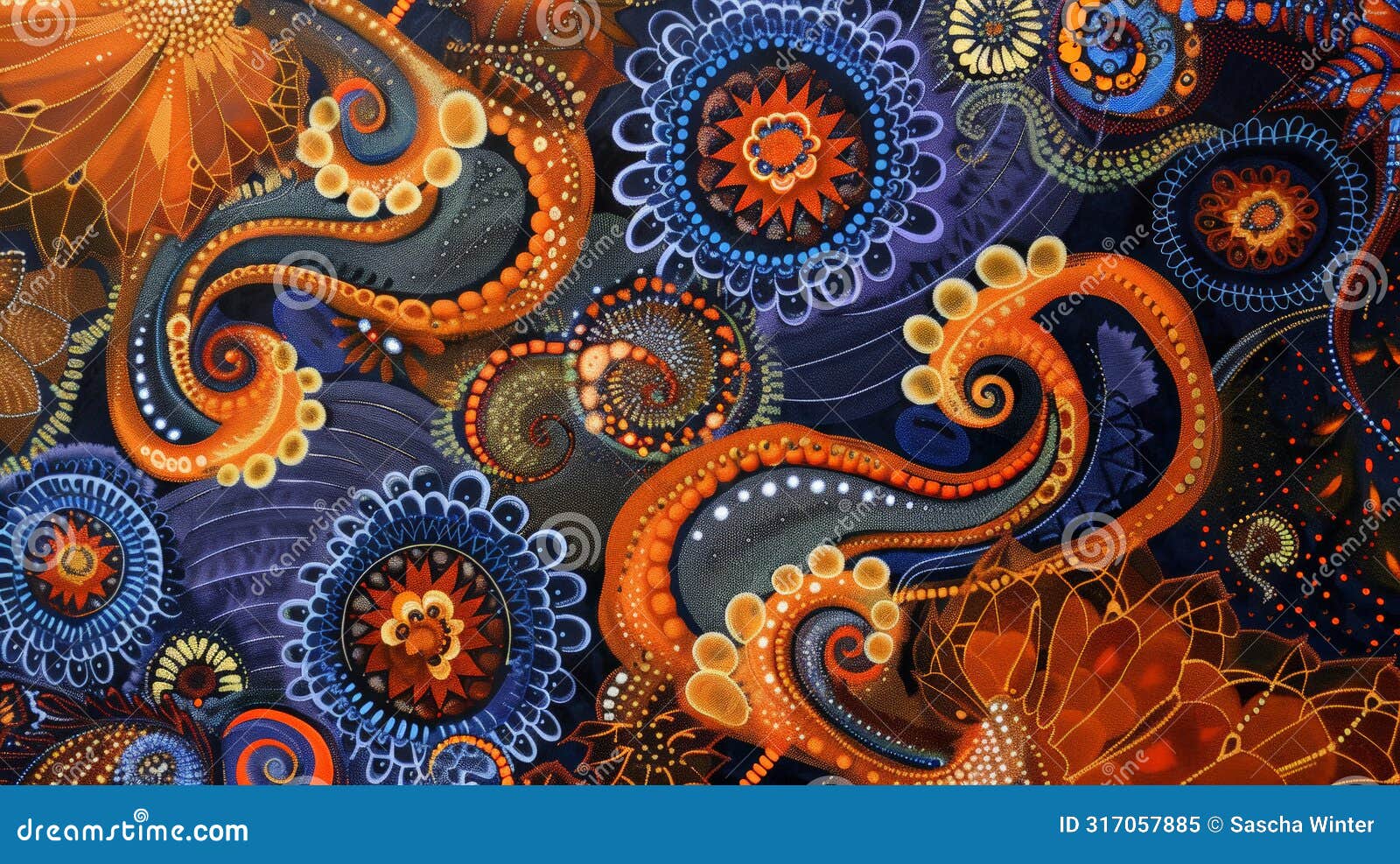 Dreamtime Patterns: an Ethereal Display Stock Image - Image of ...