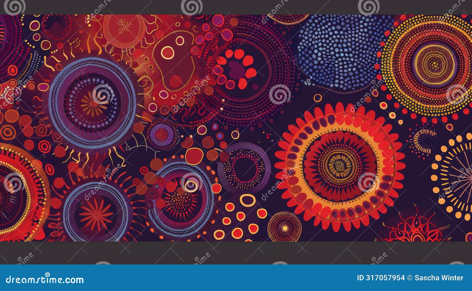 Dreamtime Patterns: an Ethereal Display Stock Photo - Image of ...