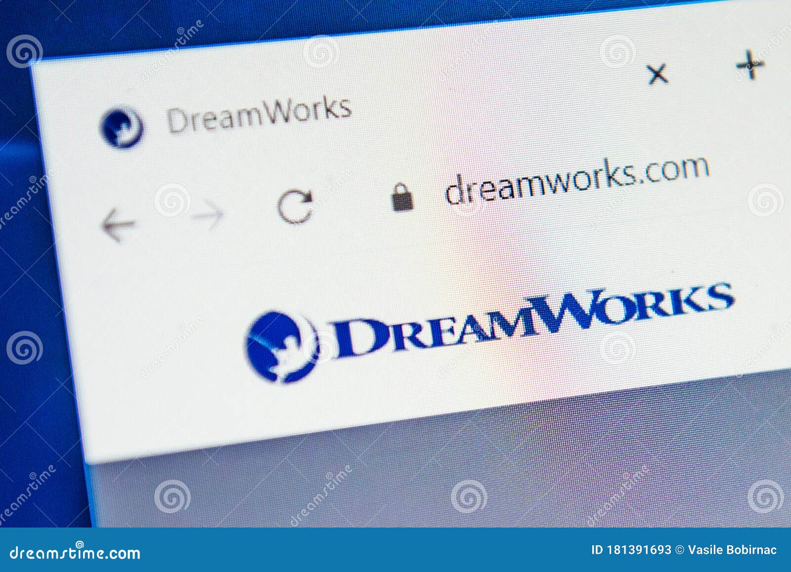 Dreamworks Web Site. Selective Focus. Editorial Stock Photo - Image of ...