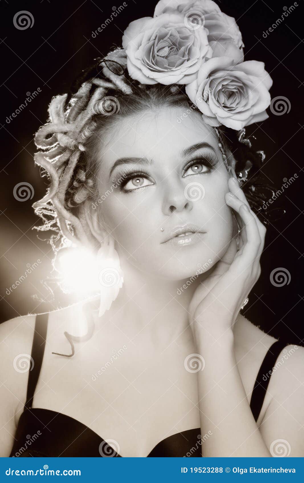 Dreamy stock photo. Image of dreaming, sensual, pretty - 19523288