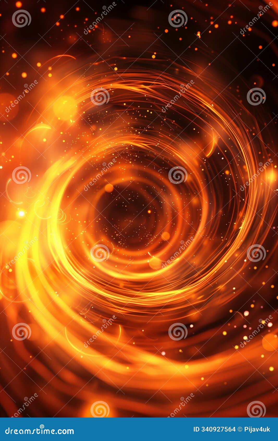 Dreamy Abstract Orange Circle Light Effect Background for Creative ...